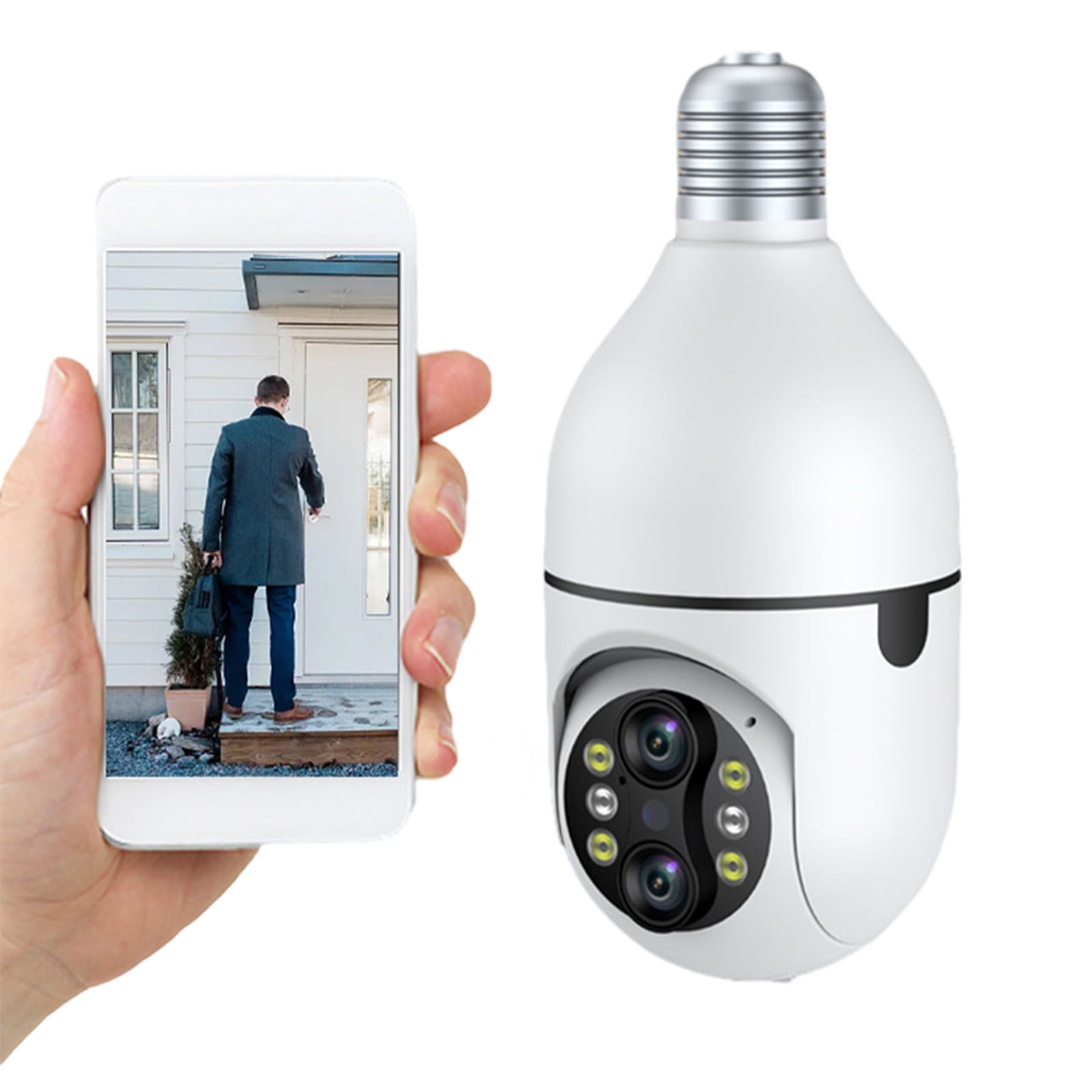 Security Camera, 2025 New Dual Eyes Wifi Cmaera,2MP WiFi Light Bulb ...