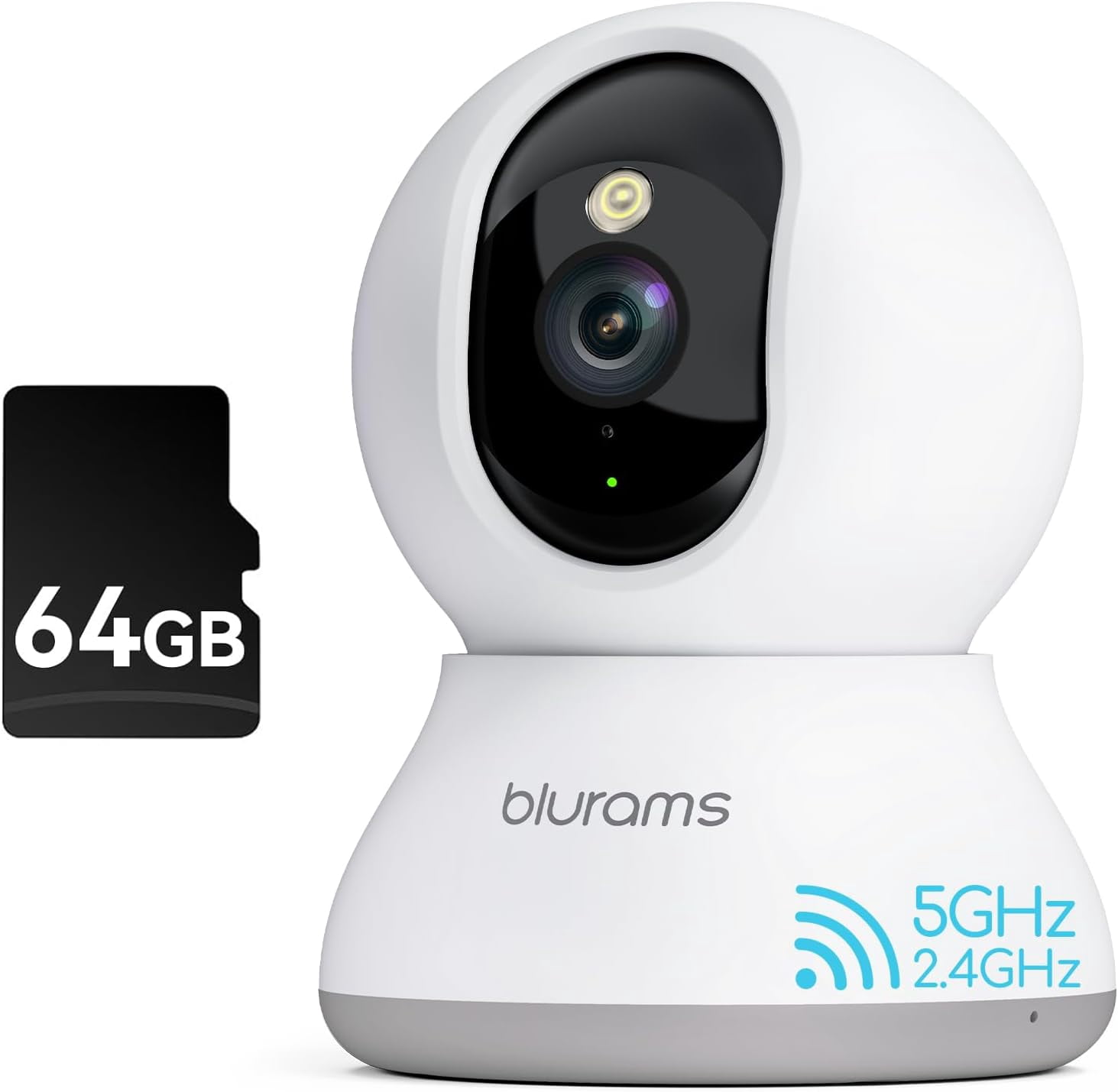 Security Camera 2K, Baby Monitor Dog Camera 360-degree for Home ...
