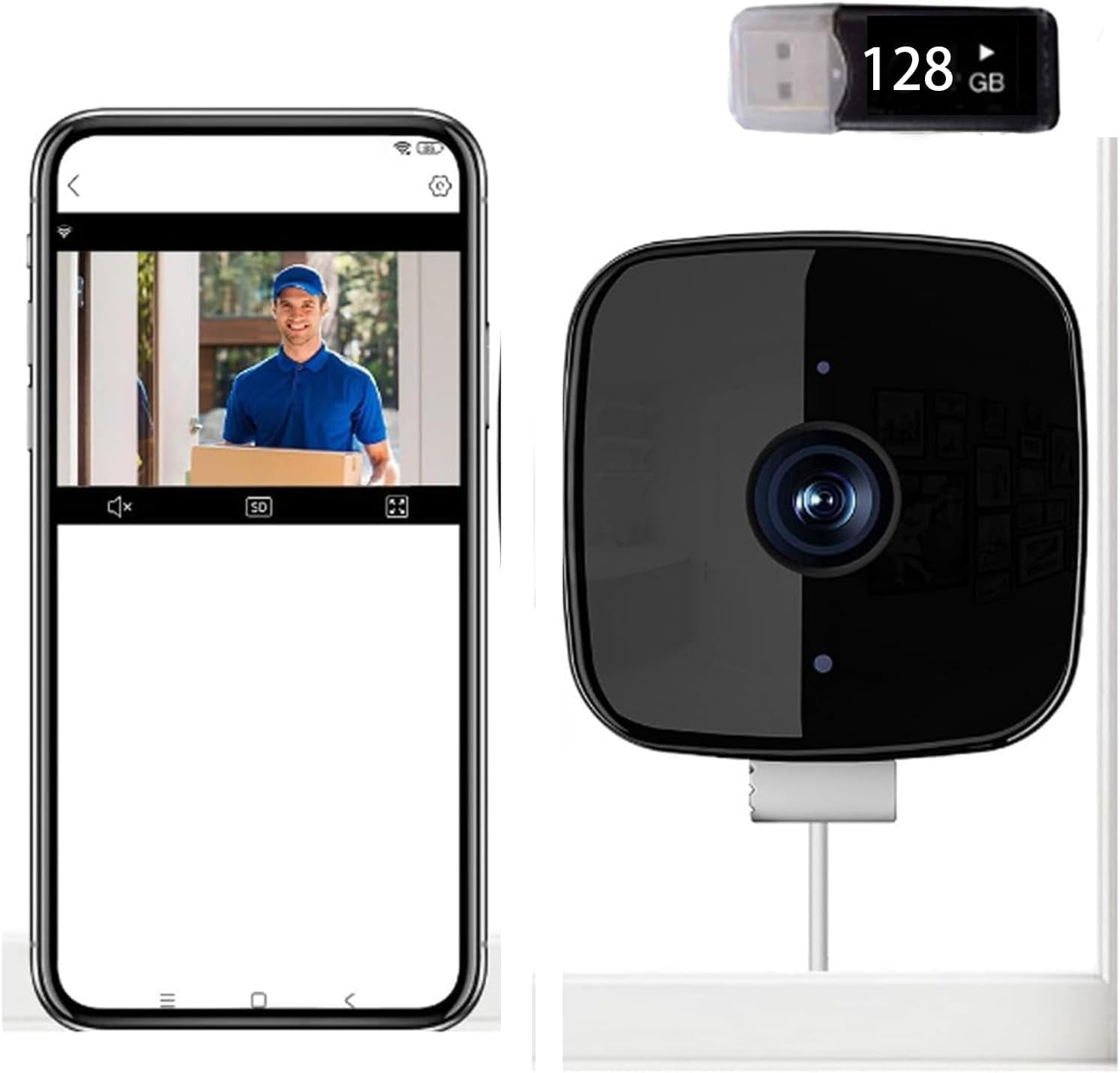 Security Camera,5G Dual-Band Smart 2MP Security Camera, Person ...