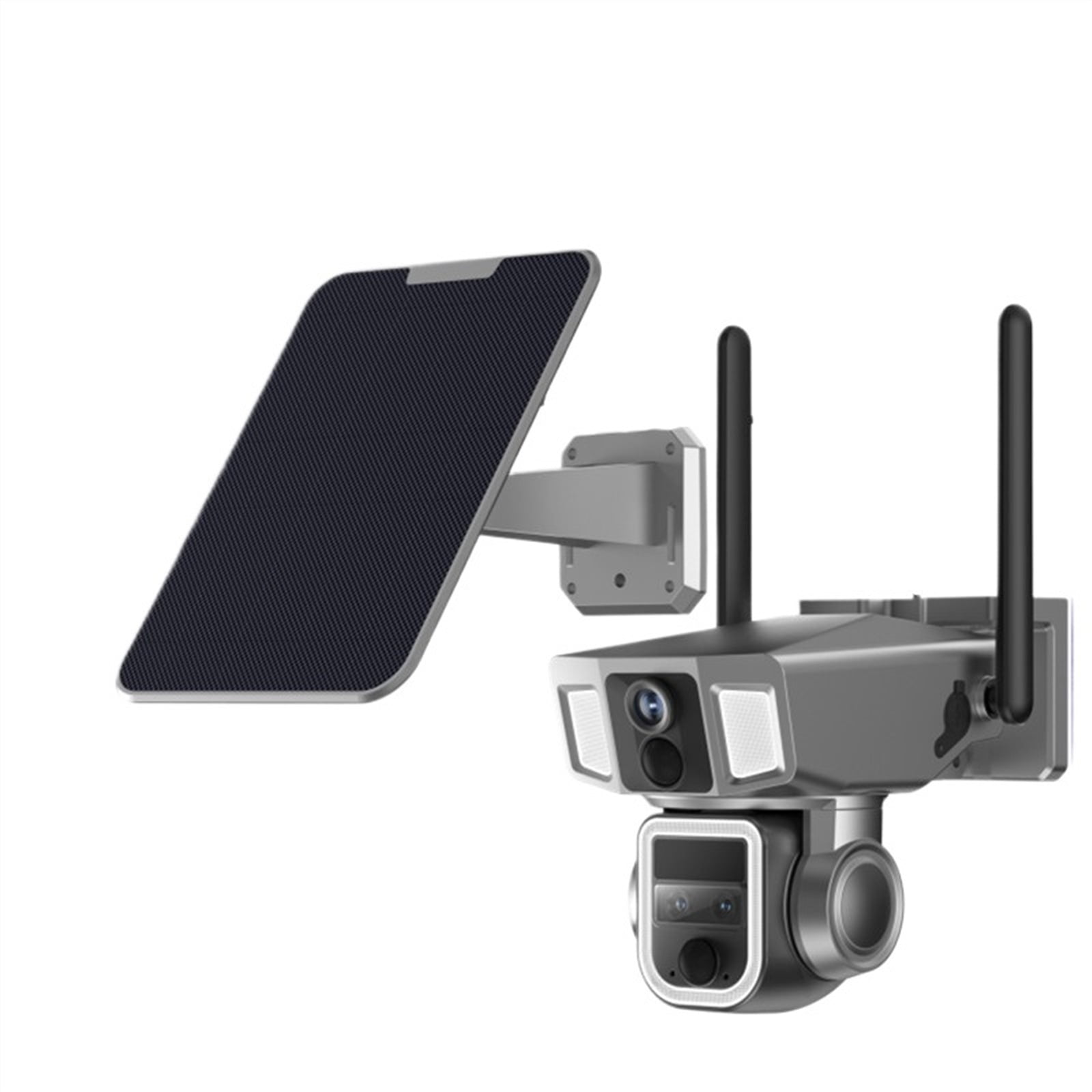 Security Camera Outdoor, 2 In 1 4G And Dual Screen Solar Camera Outdoor ...