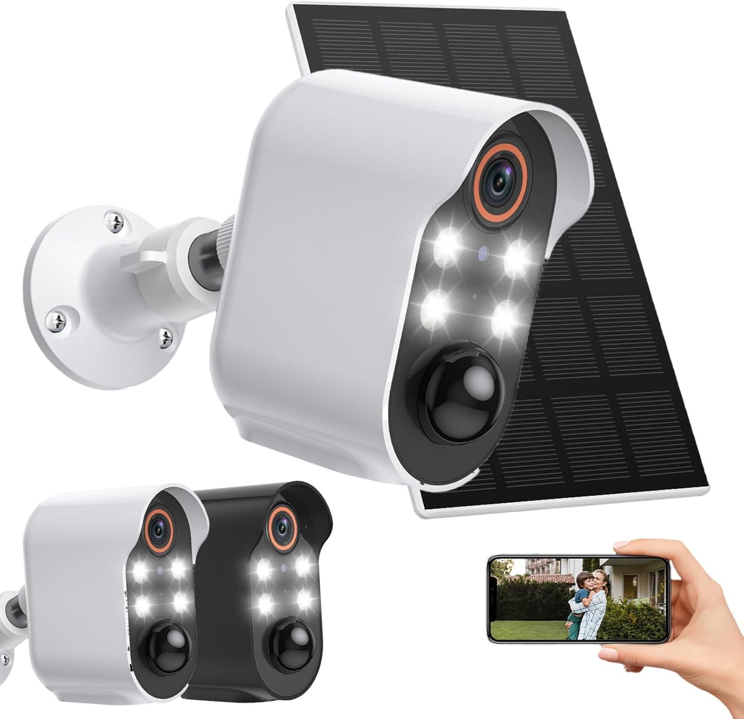 Security Camera, Solar 1080p Wireless Security Camera, Waterproof ...