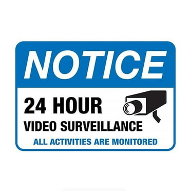 1pcs Home CCTV Video Surveillance Security Camera Alarm Sticker Signs ...