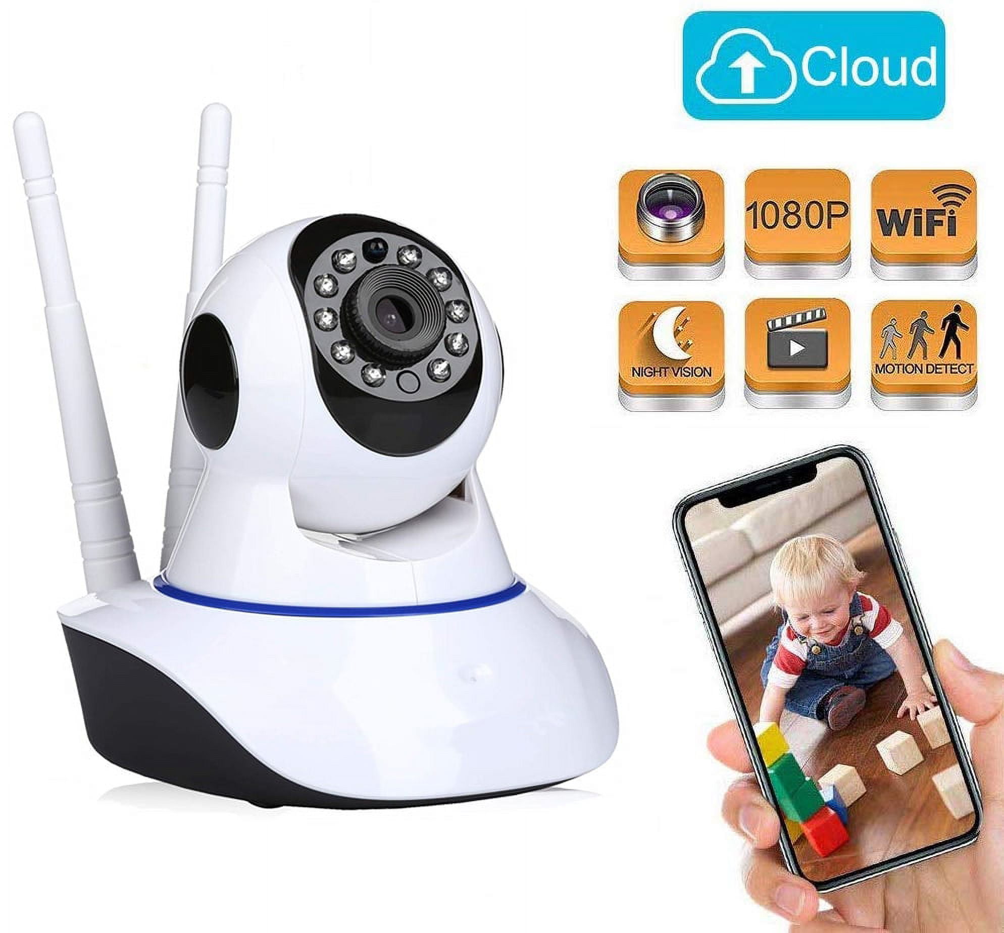 Security Camera- Wireless Camera, IP Camera with Night Vision/ Two-way ...