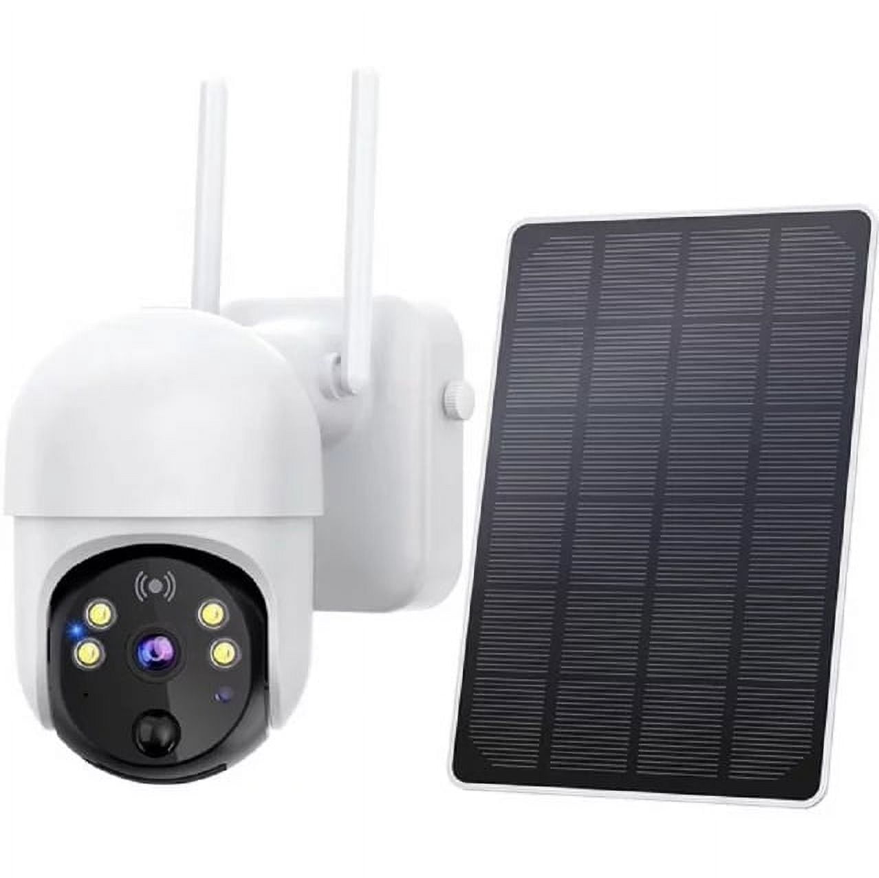 Ankway Solar Security Camera, 1080P FHD, Wireless, 14400mAh Battery ...
