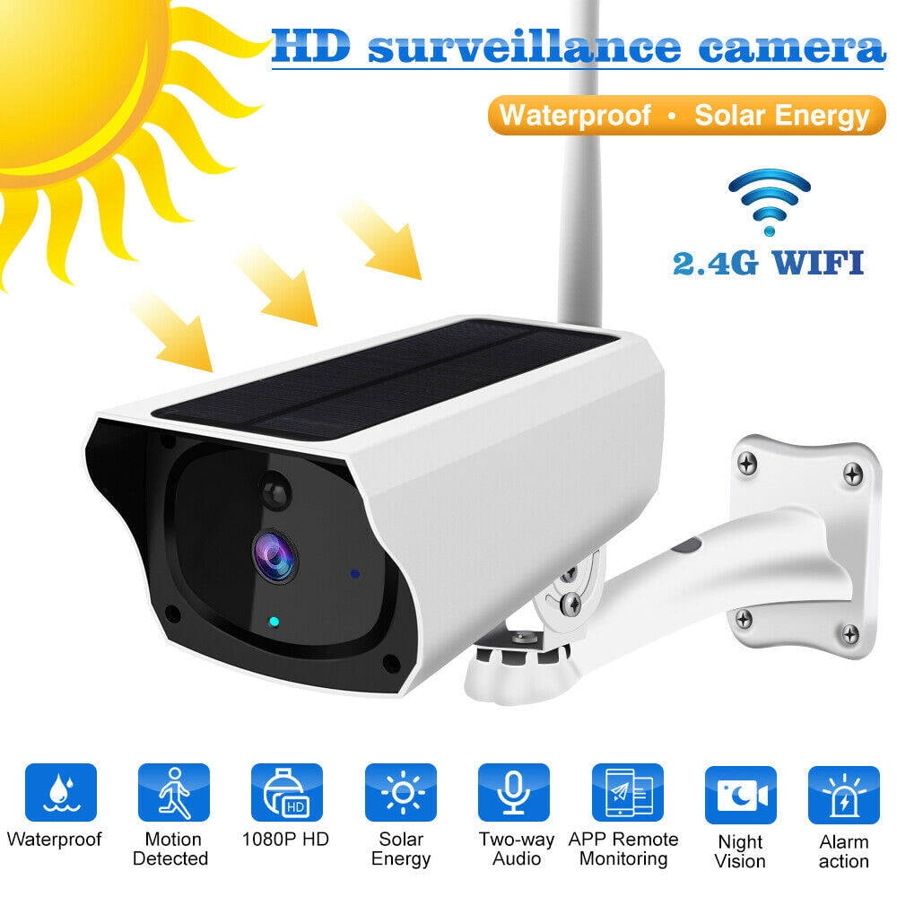 Security Cameras , DFITO 1080P Solar Powered Security Energy Camera ...