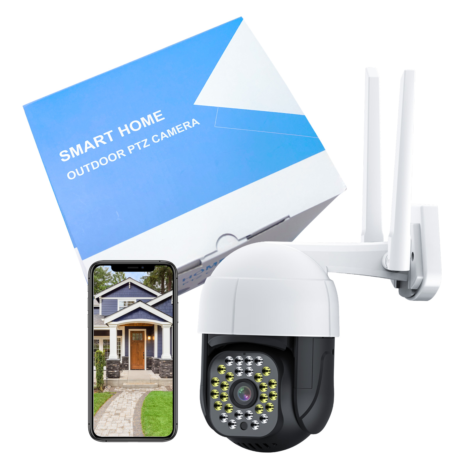 ALC 1080p Security System Pan&Tilt Wi-Fi Camera with built-in Siren and ...