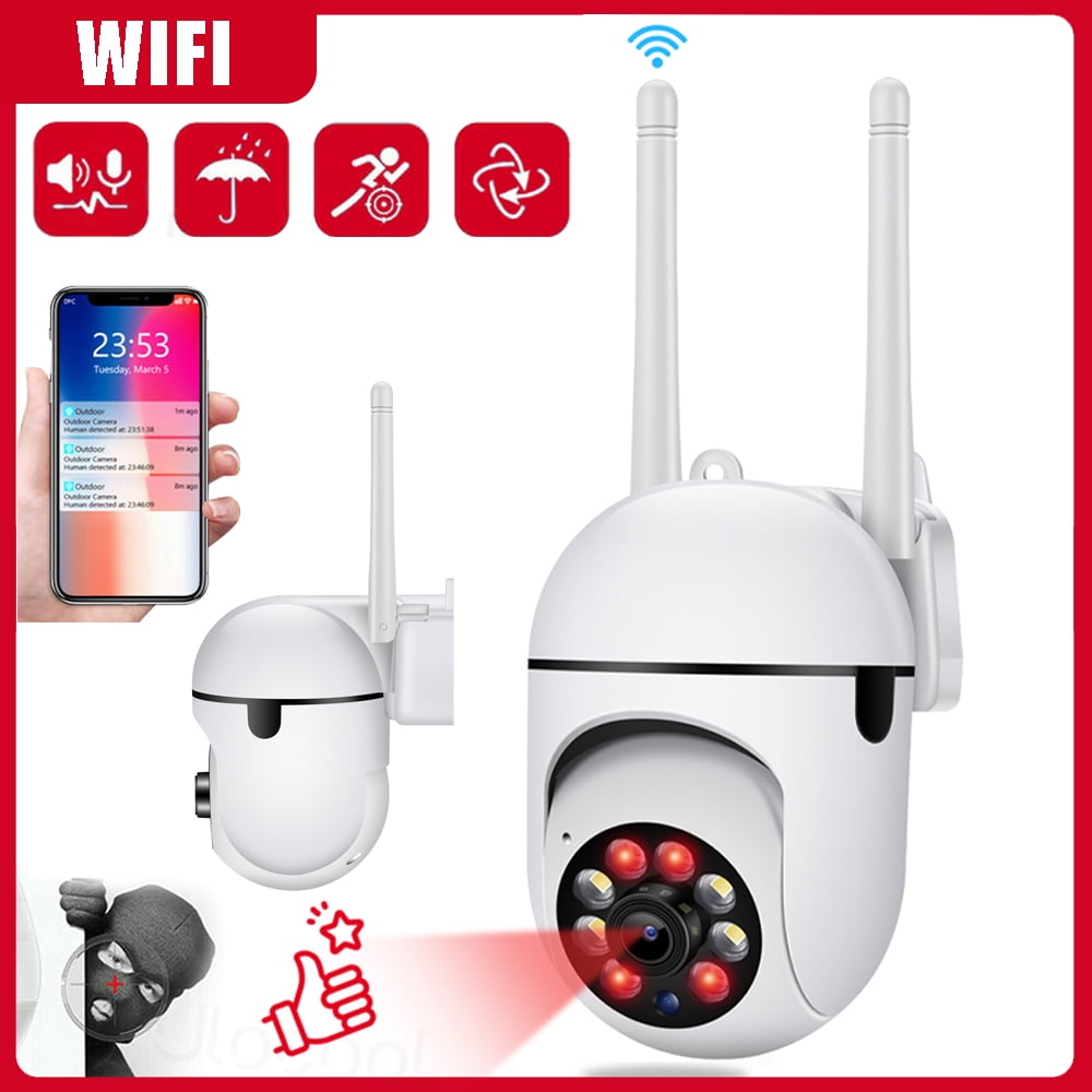Security Cameras Outdoor, Wireless Wifi Waterproof Surveillance Camera ...