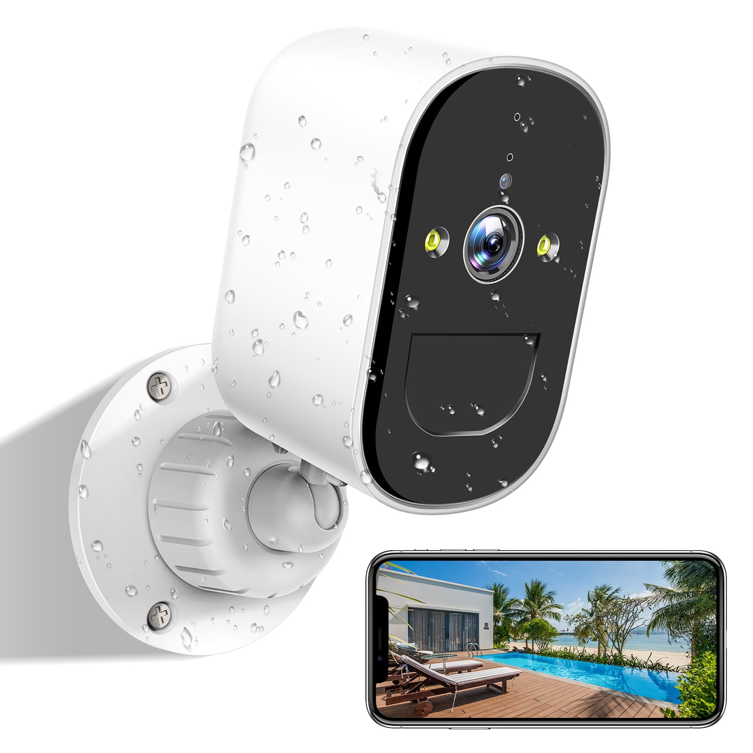 2K Wireless Security Camera: Weatherproof Outdoor Use, AI Detection ...