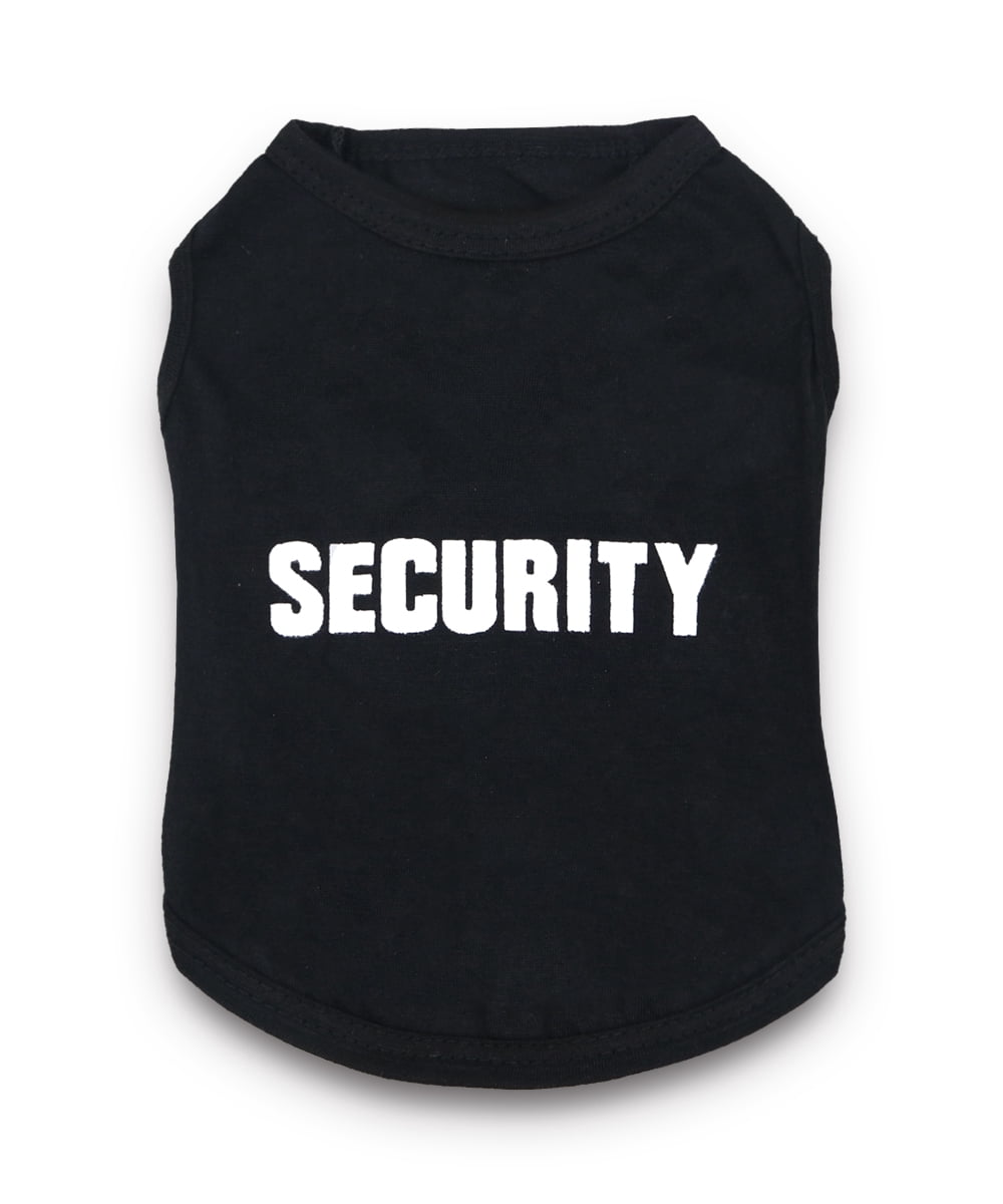 Security Dog Shirts Small Dogs Puppy Security Clothes Boy Dog T Shirt ...