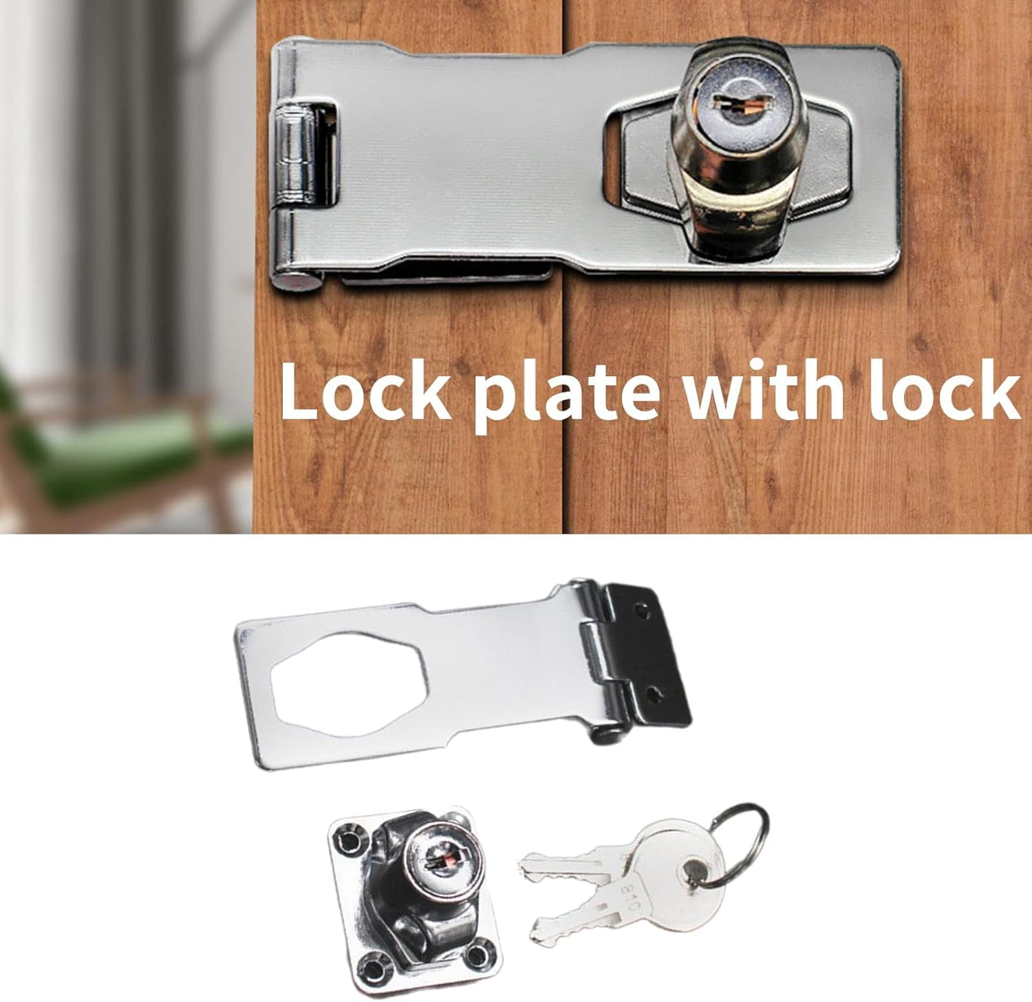 Security Door Clasp Lock Versatile Locking Hasp Safety Padlocks Hasp ...
