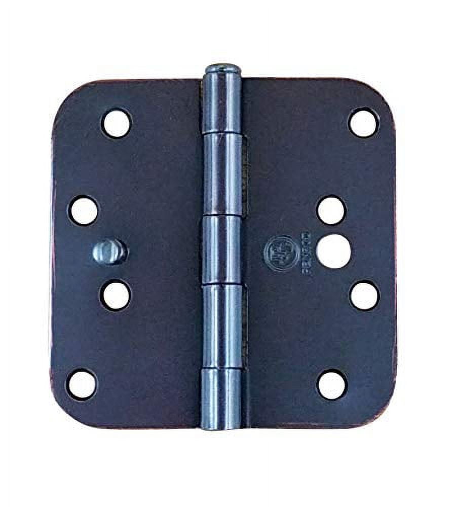 Security Door Hinges - Oil Rubbed Bronze - 4" Inch with 5/8" Radius ...