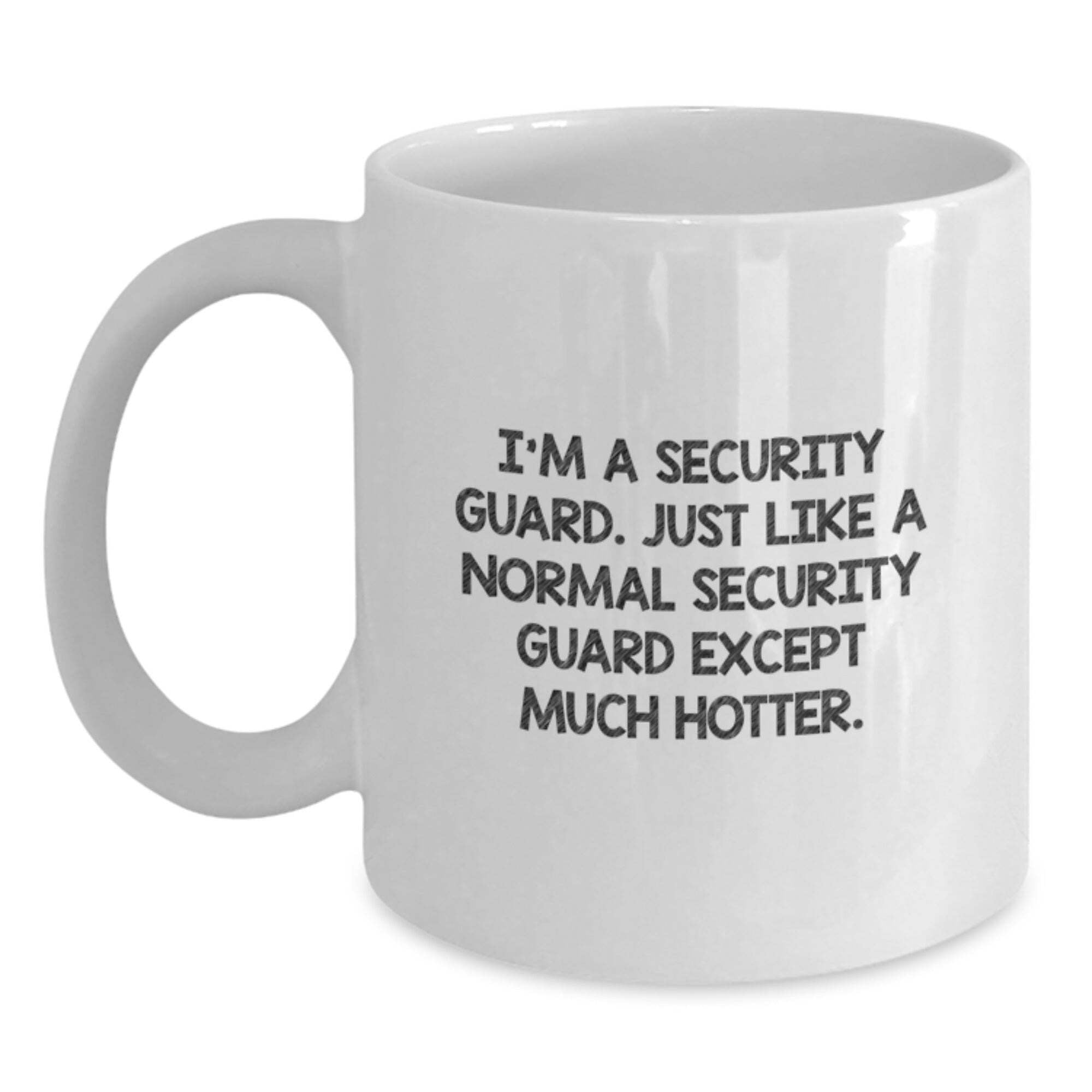 Security Guard Humor Gifts from Friends for Birthday - White Coffee Mug ...