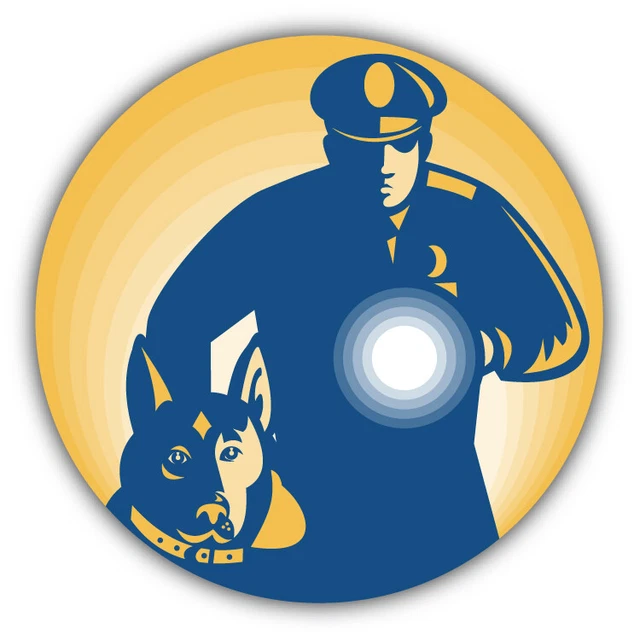 Security Guard Policeman Sticker Phone Decal Water Bottle Stickers Car ...