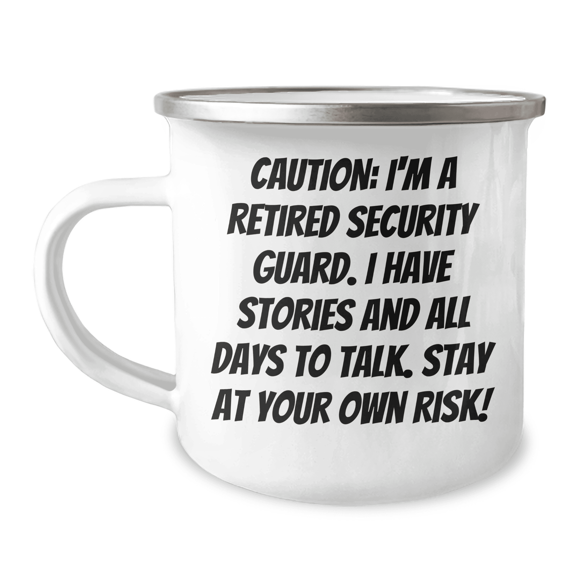 Security Guard Stories Camping Mug Funny Quote Birthday Unique Gift ...