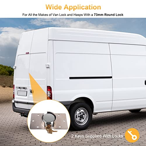 Security Hasp Shackle Lock, Heavy Duty 1/2 Van Garage Shed Door ...