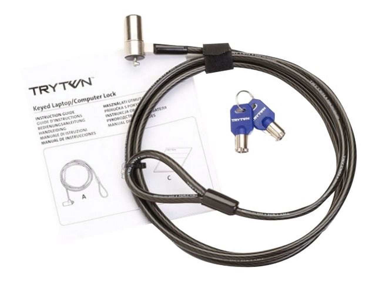 Tryten Laptop Lock Pro Keyed Alike - Security cable lock - translucent ...