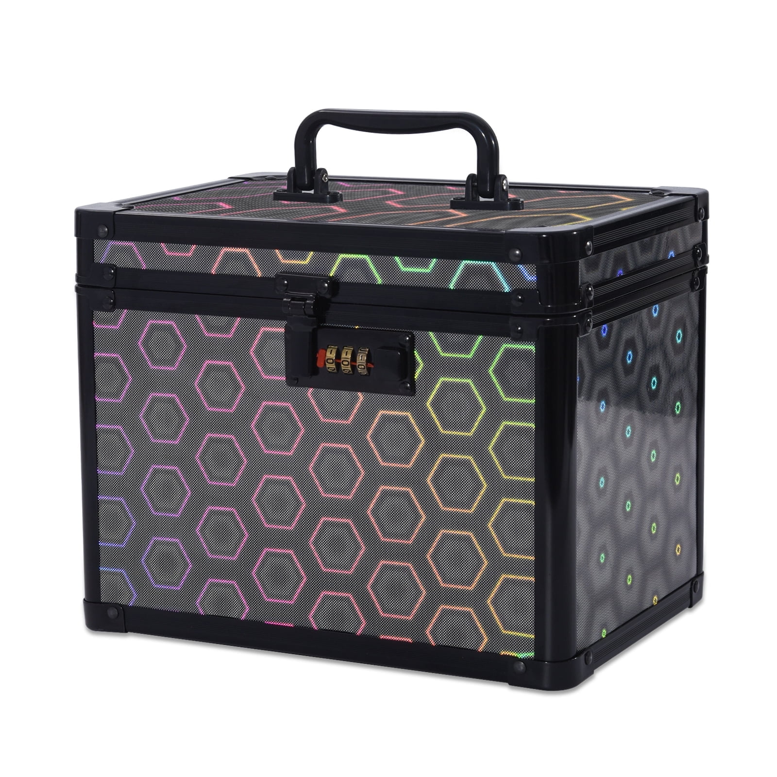 Security Lock Boxes (Black),Lockable Storage Box Medicine,Code Lock Box ...