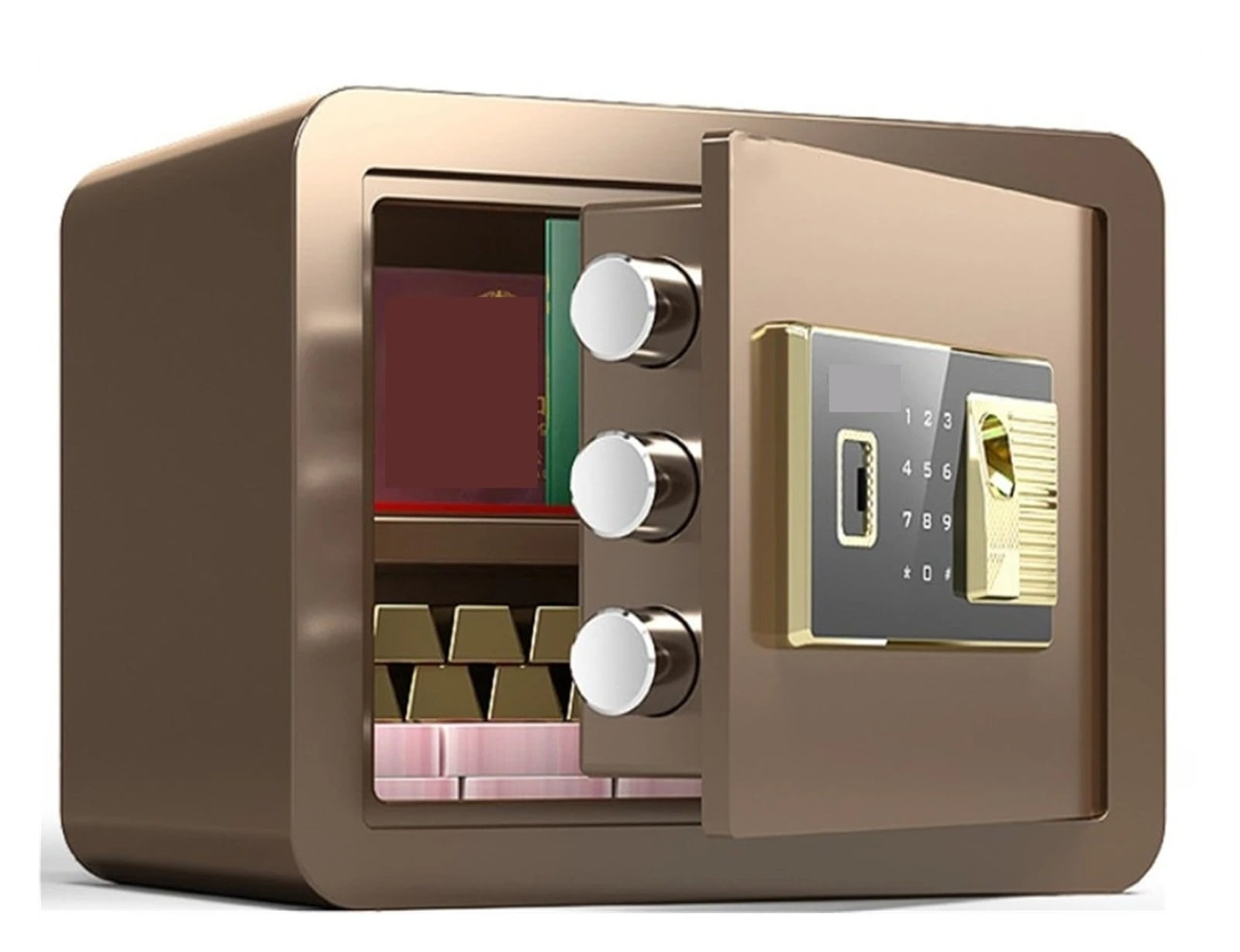 Security Protection, Safe Box Mechanical Safe Household Mini All-steel ...