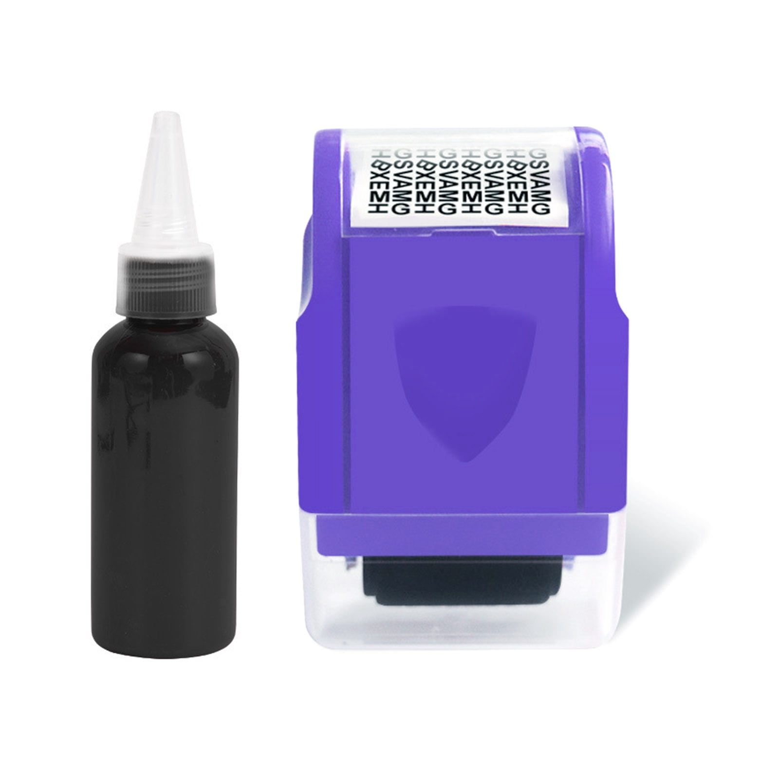 Security Protective Roller Stamper with Dustproof Lid Privacy Theft ...