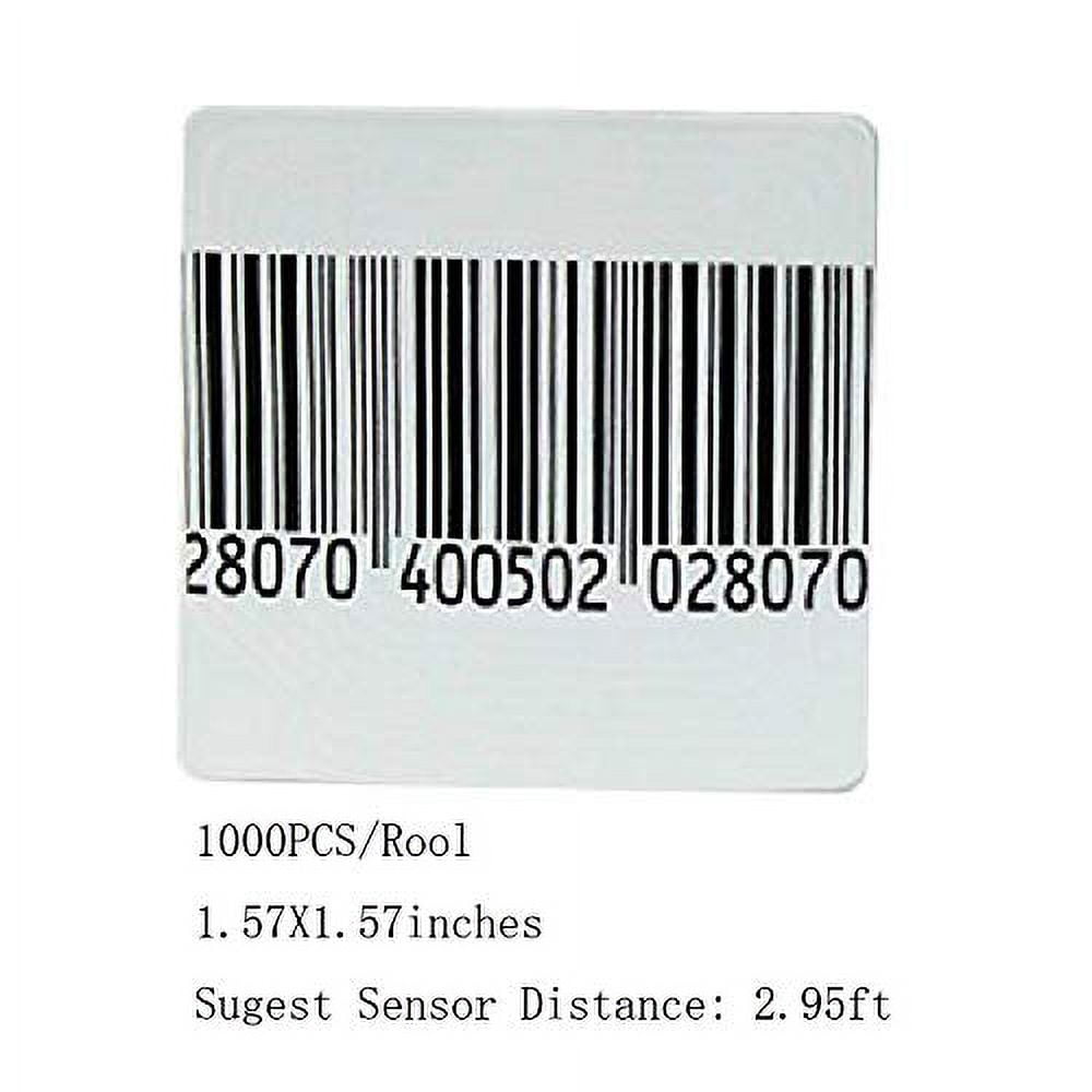 Security RF Label, 2Roll-2000pcs Retail Shop EAS 8.2MHz Checkpoint ...