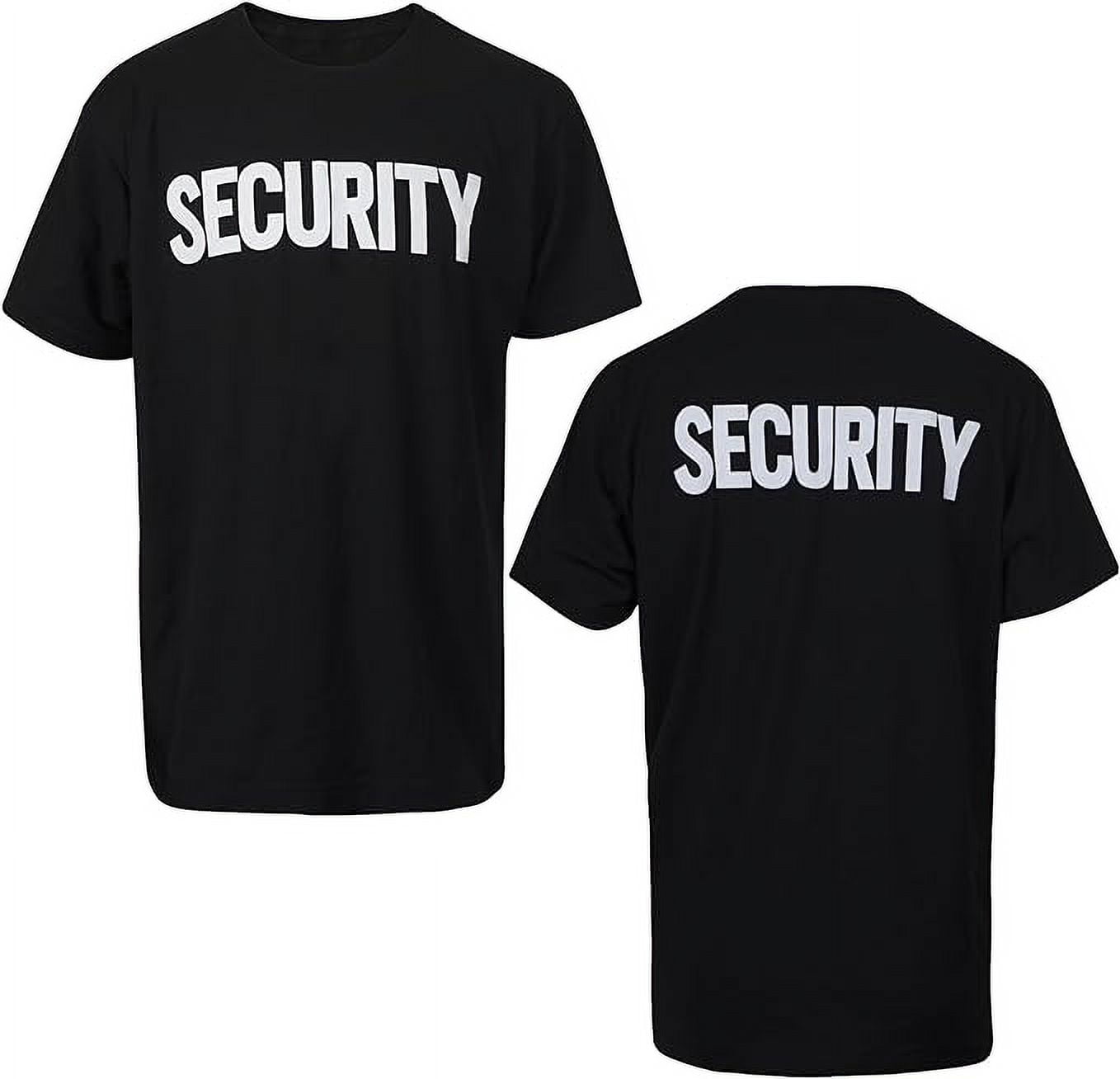 Security Shirt | Printed Security on Front/Back | Security Guard T ...
