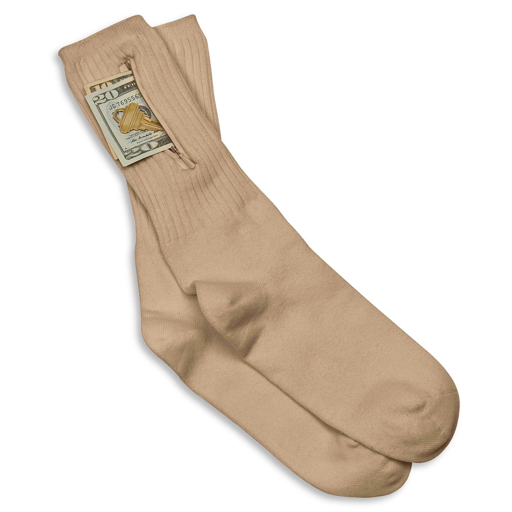 Security Socks - Tan (Medium) - Walmart.com