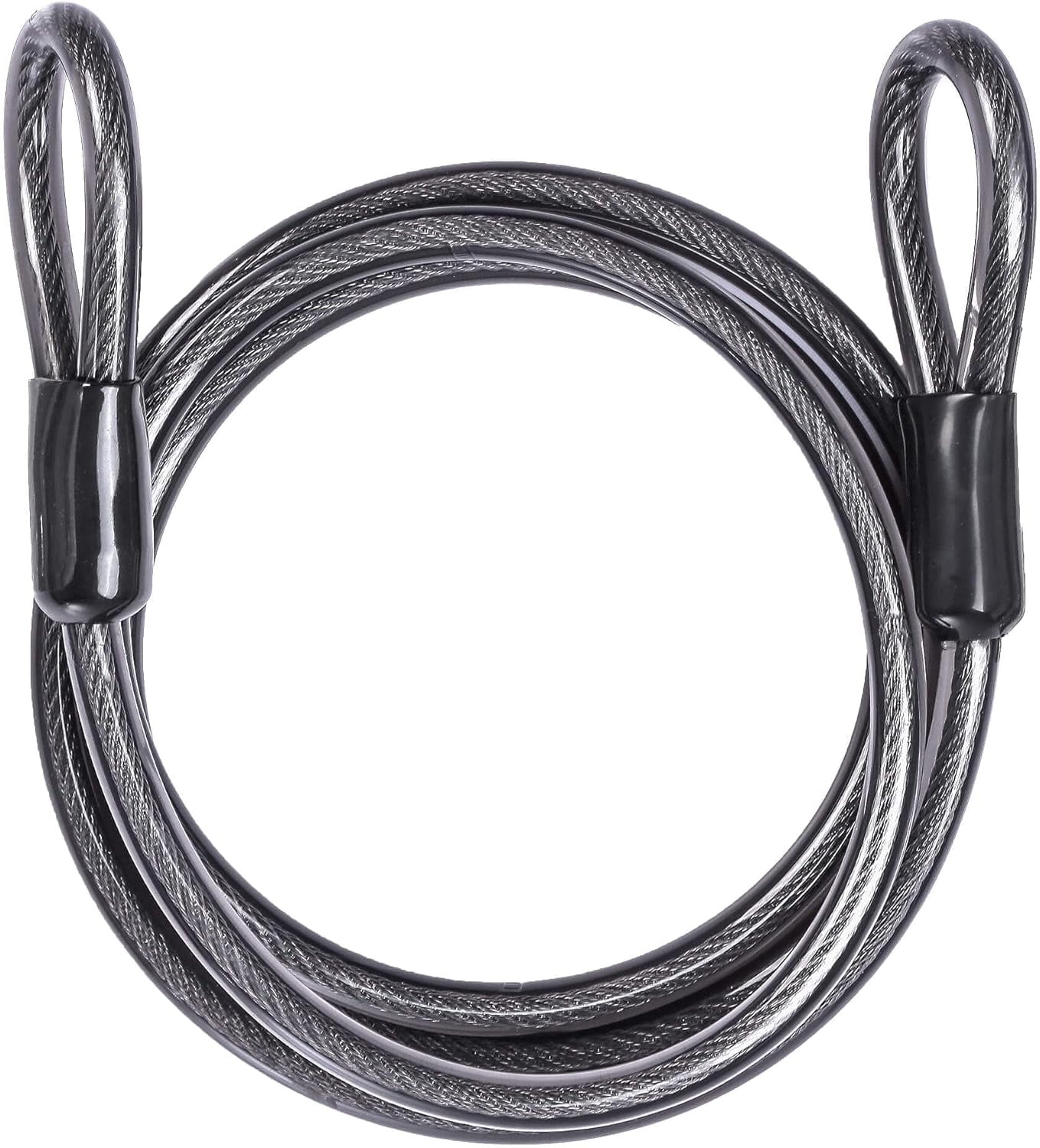Security Steel Cable with Loops - 3/8 inch (10 mm) Thick (6' or 15 ...