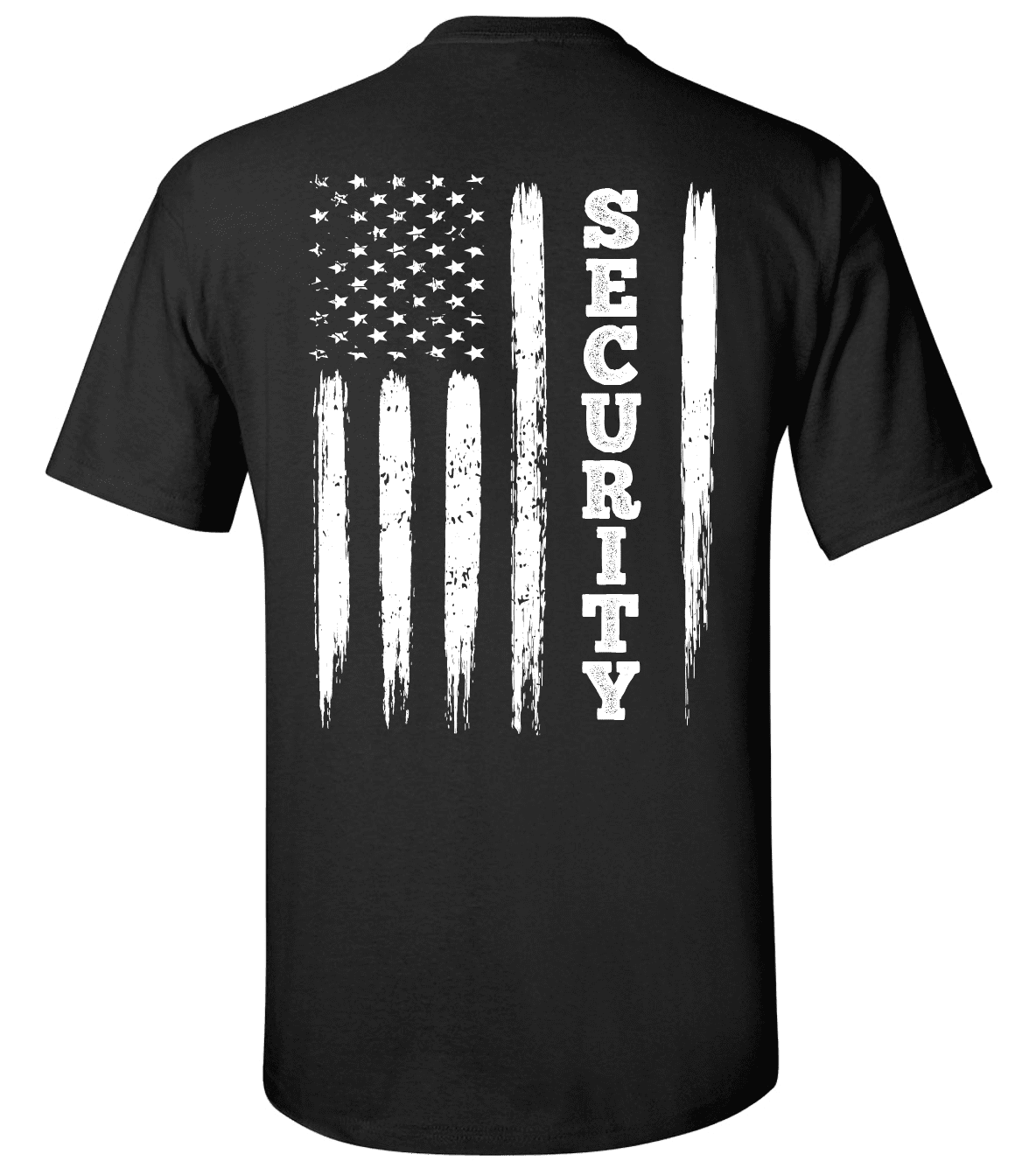 Security T-shirt American Flag Security Staff First Responder Flag ...