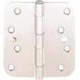 Security Tab Hinge, 4 Inches, 5/8" Radius Corner, 2-Pack, Satin Nickel ...