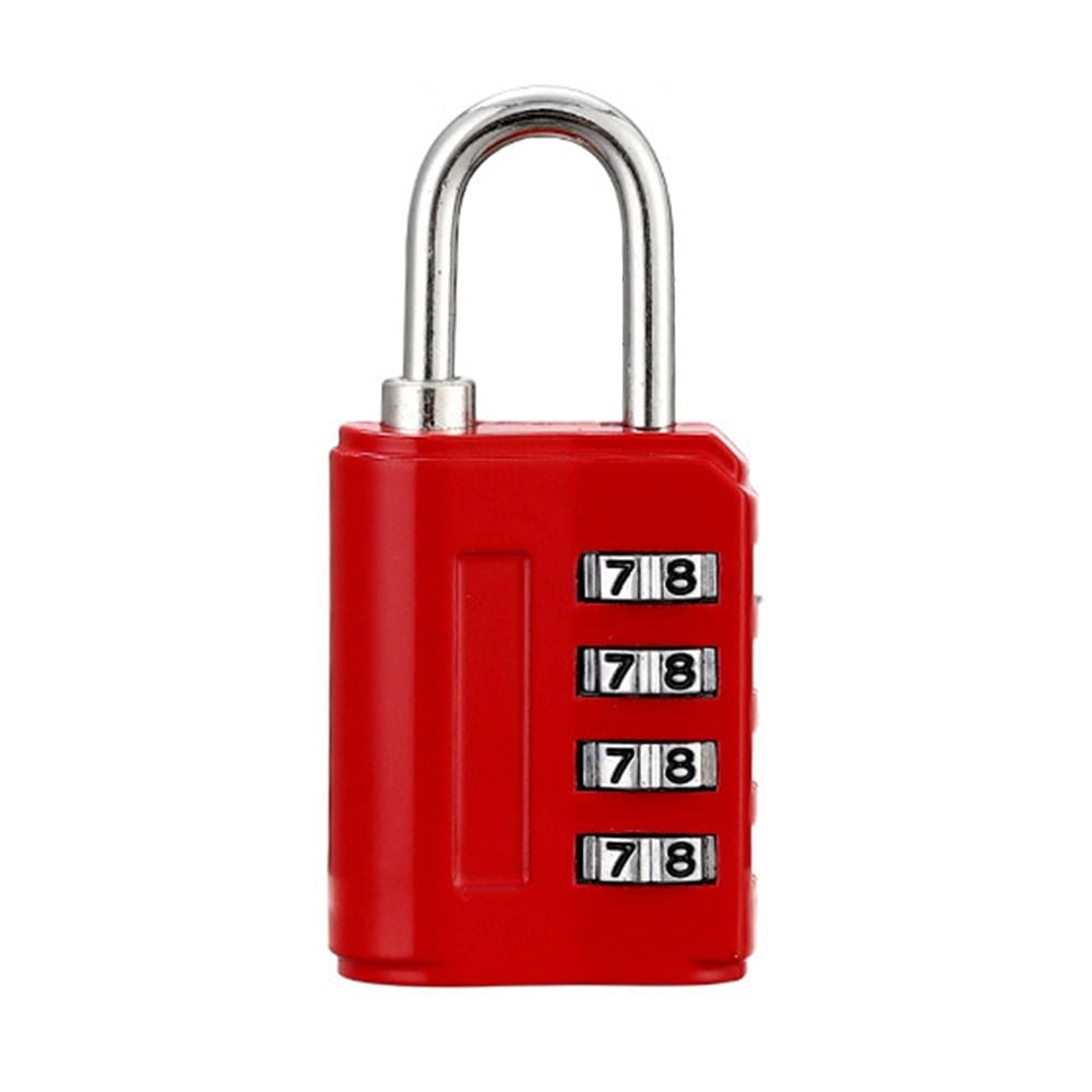 Security Travel Suitcase 4 Digit Password Lock Luggage Padlock Coded ...