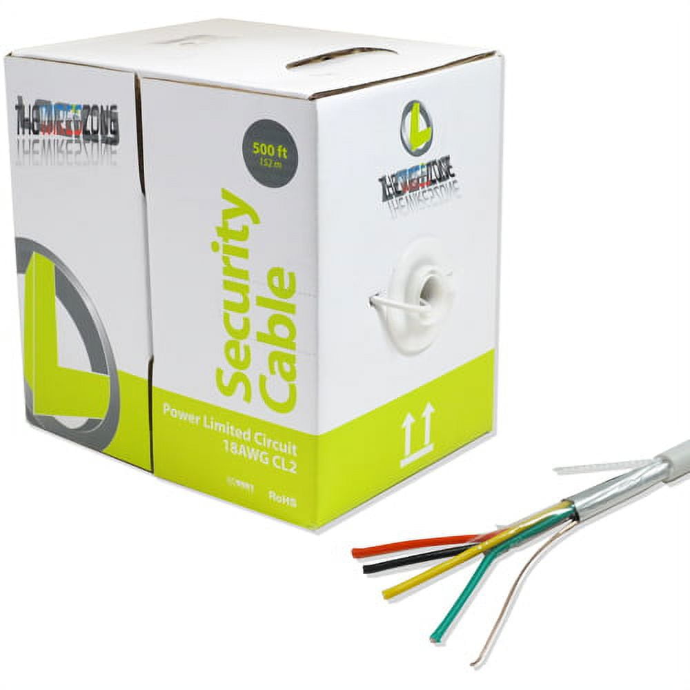 Security Wire Burglar Alarm 18/4 500FT Stranded Shielded Control ...
