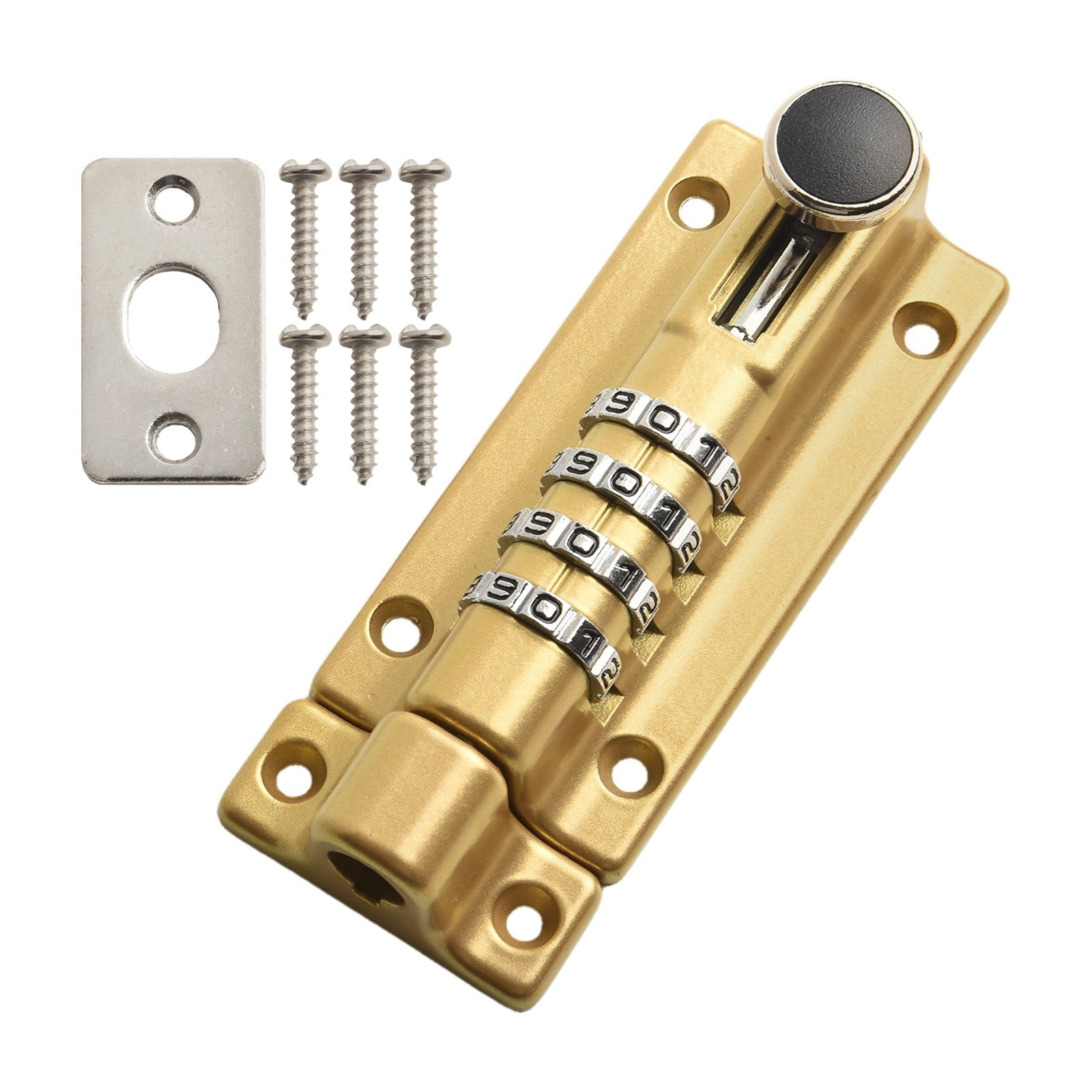 Security Zinc Alloy Anti-Theft Bolt Mechanical Digital Lock Wooden Door ...