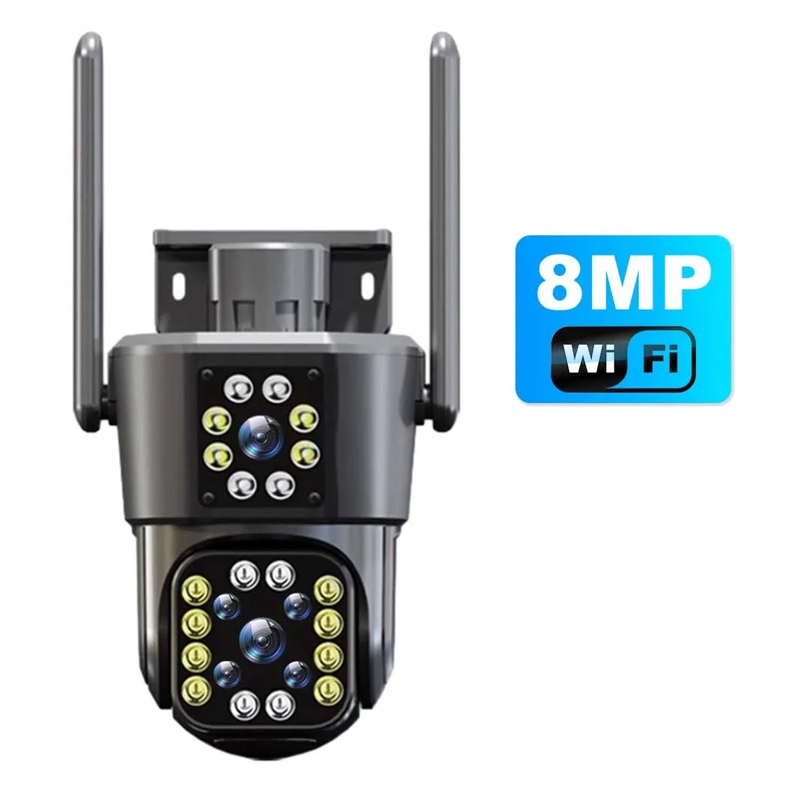 Security camera， 12MP 6K HD IP Camera Three Screens PTZ Camera Outdoor ...