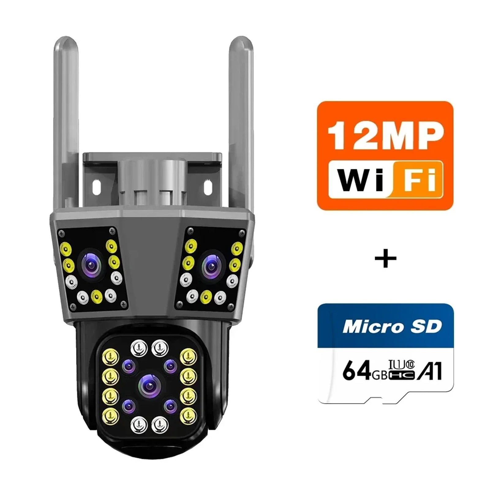 Security camera， 12MP 6K IP Outdoor Camera Motion Tracking PTZ 4K Video ...