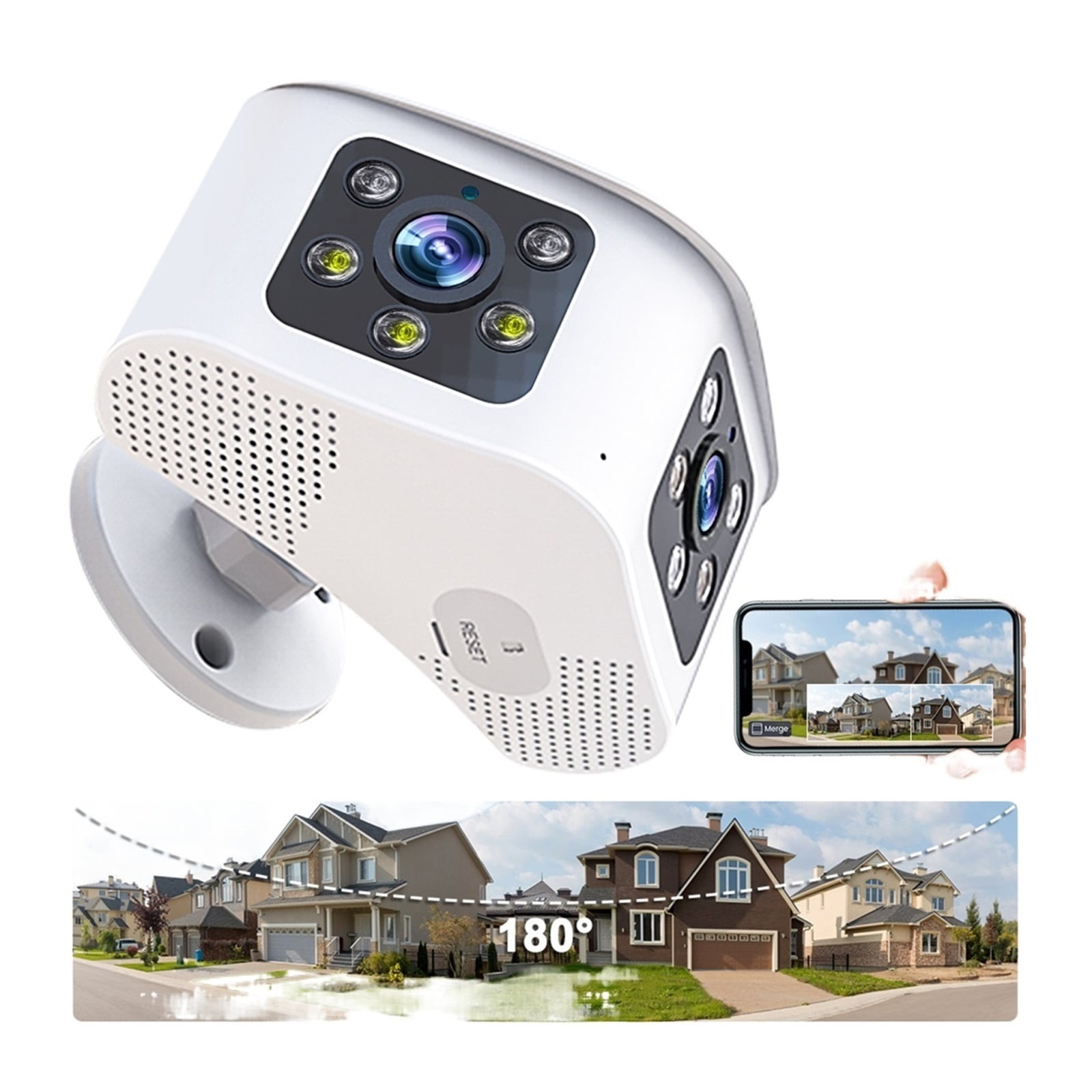 Security camera， 4K 5MP 6MP Binocular Camera Fixed HD CCTV Security Cam ...