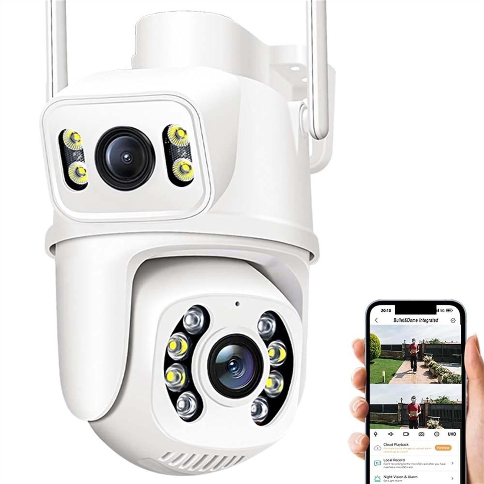 Security camera， 4K 8MP Security Camera Wireless Outdoor Surveillance ...