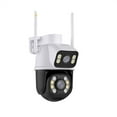 Security camera， 4K 8MP Dual Lens Dual Screen IP Camera Waterproof ...