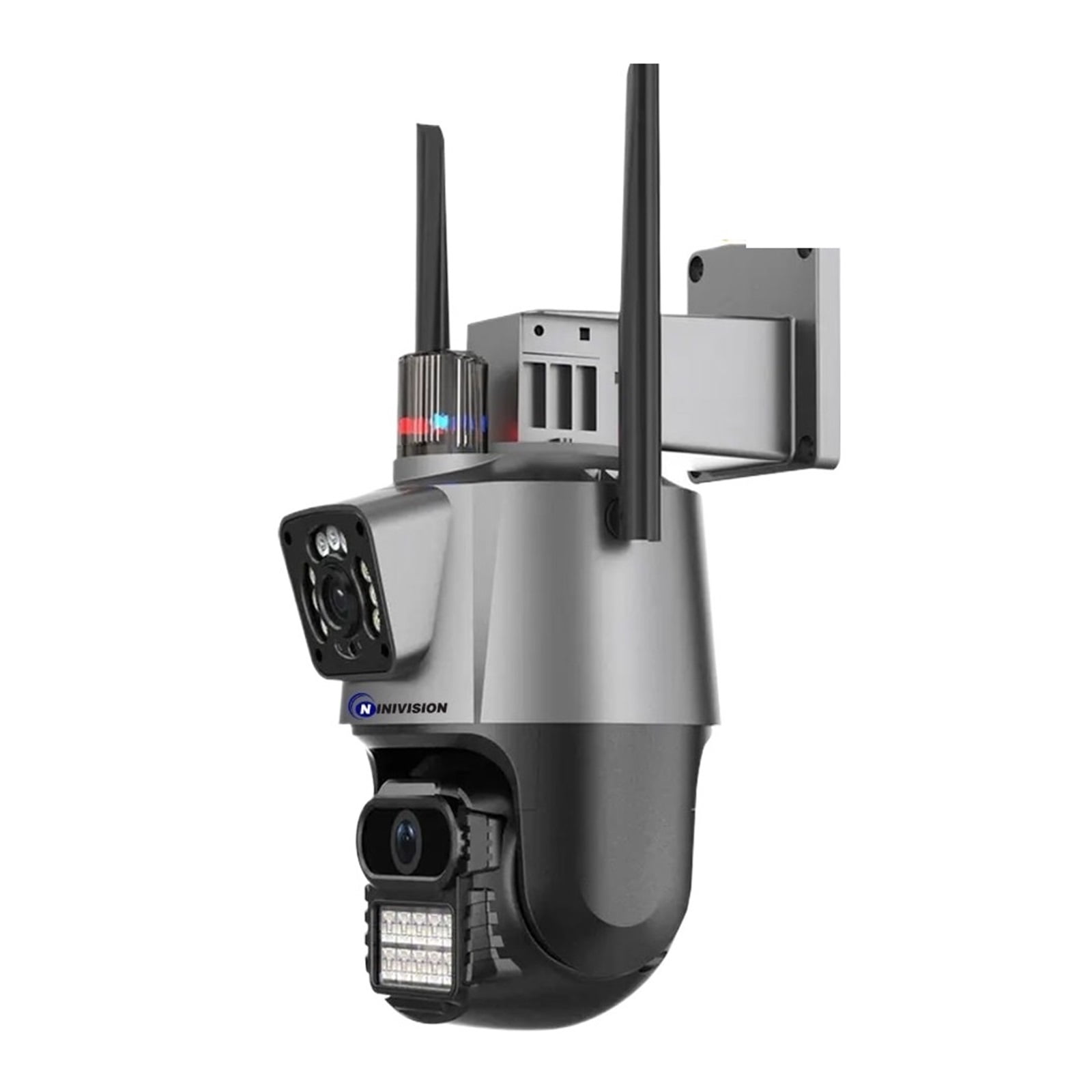 Security camera， 4K PTZ 360 Camera Dual Lens Auto Tracking Security ...