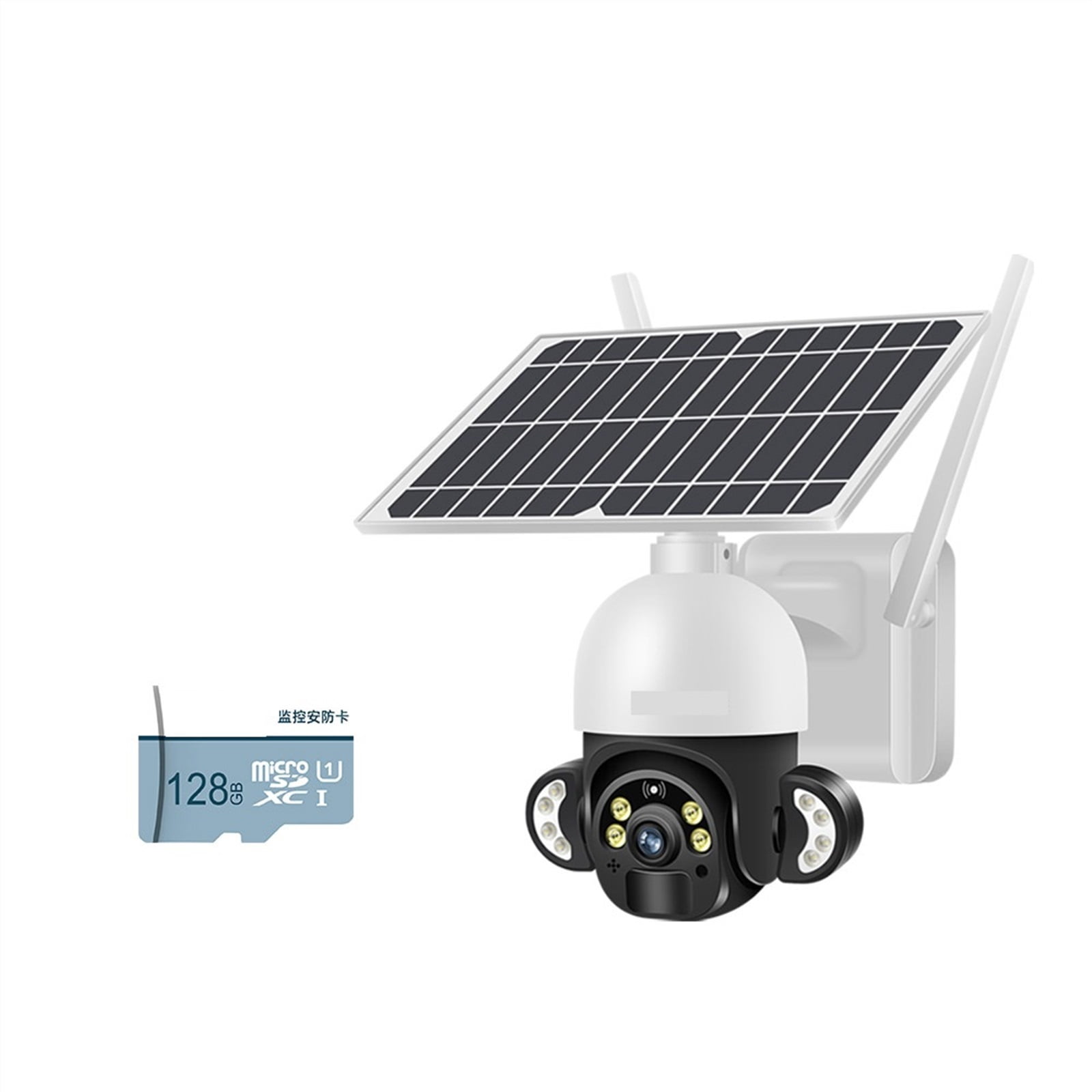 Security camera， 4MP 4G Sim Card Camera 6W Solar Panel Wireless CCTV ...