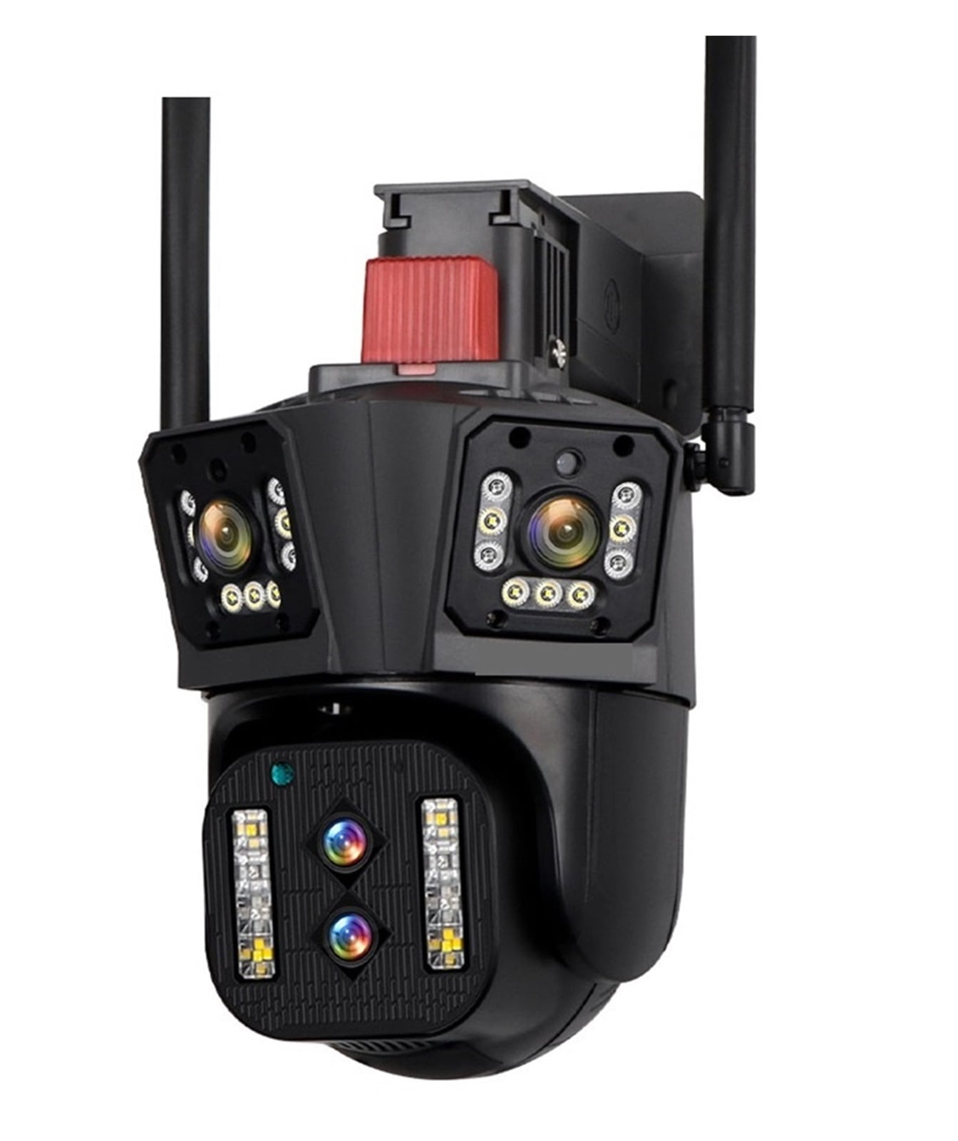 Security camera， 8K 4x4MP IP Camera Outdoor 6K PTZ Multi Lens Three ...