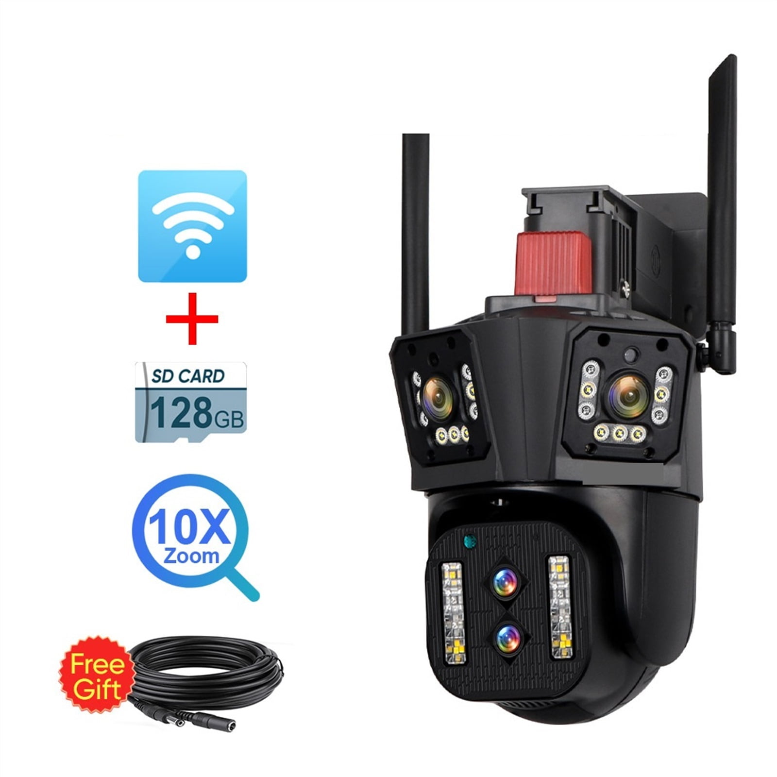 Security camera， 8K UHD IP Camera Outdoor 10X Optical Zoom Auto ...