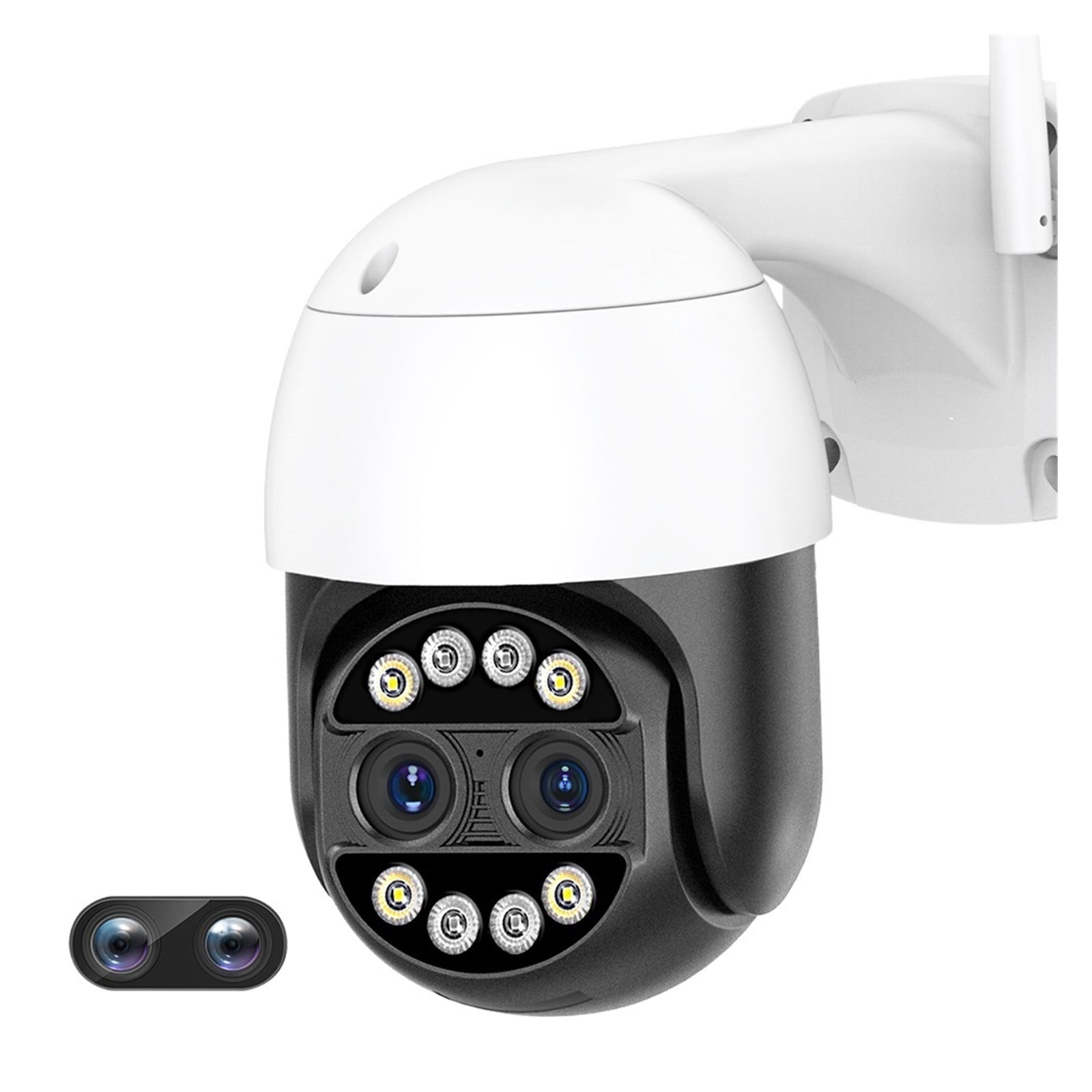 Security camera， 8MP 4K IP Camera Security 8X Zoom Dual Lens 2K 4MP ...