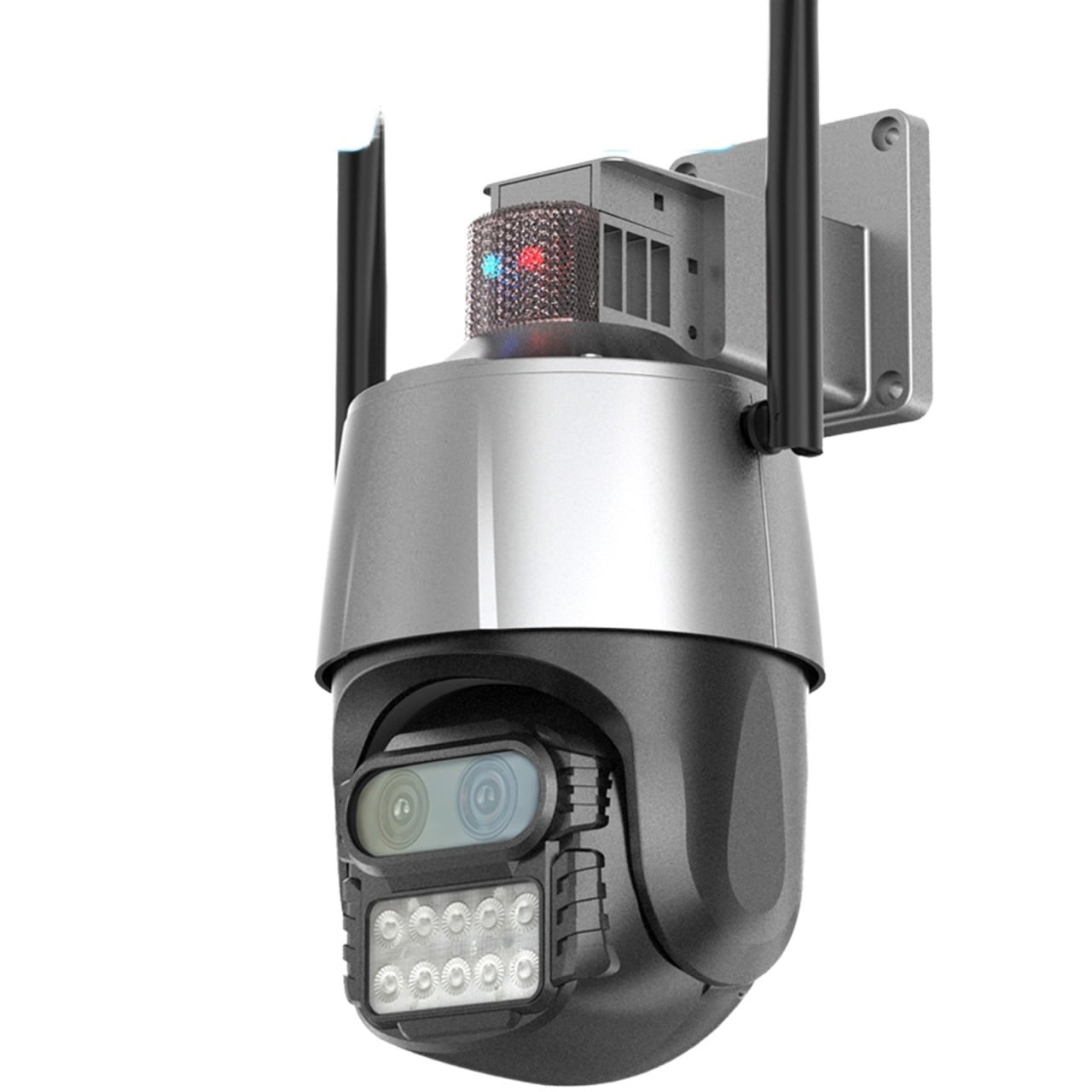 Security camera， 8MP 4K Outdoor Camera with Anti-theft Siren Alarm Dual ...