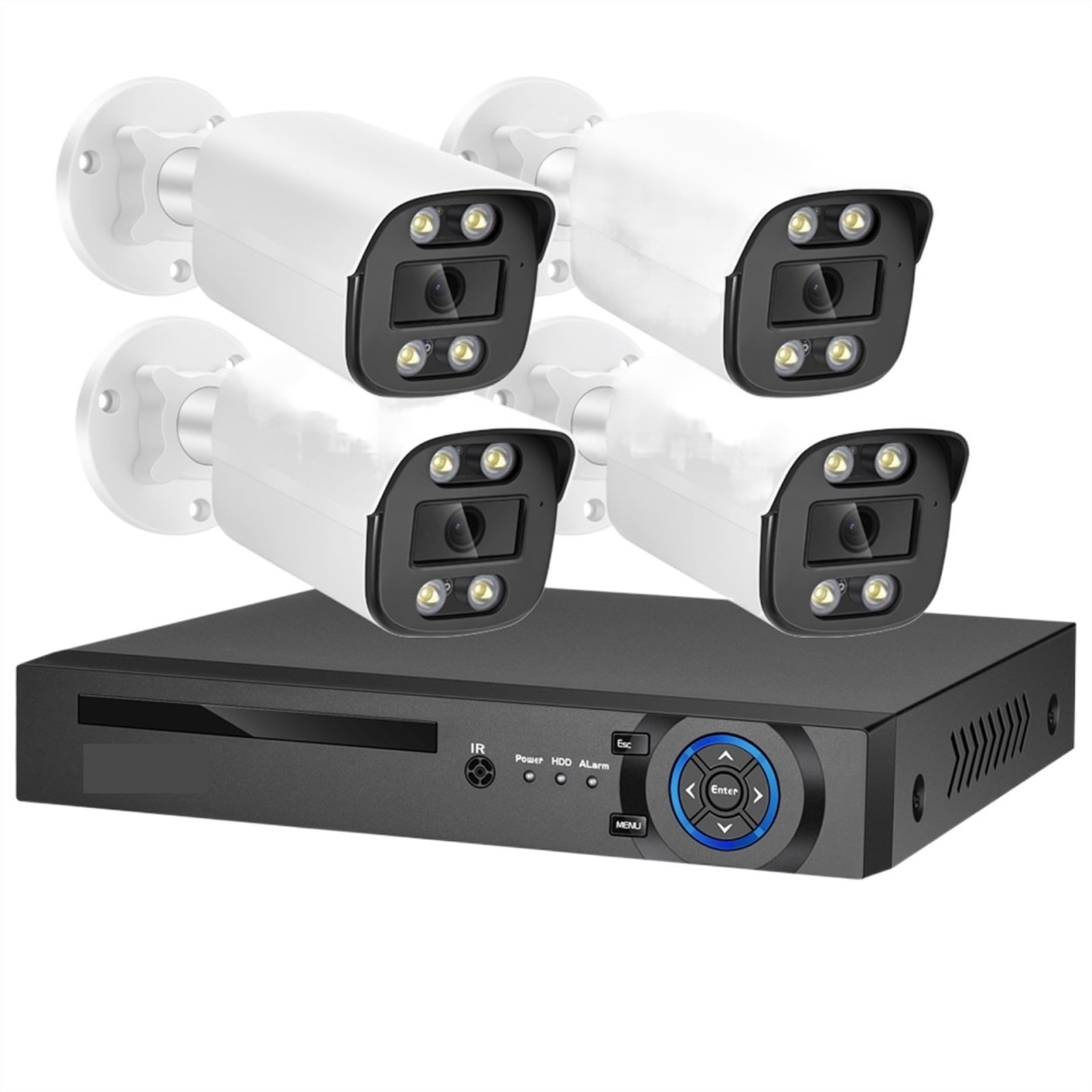 Security camera， 8MP Security Camera System Kit 4K Microphone H.265 POE ...