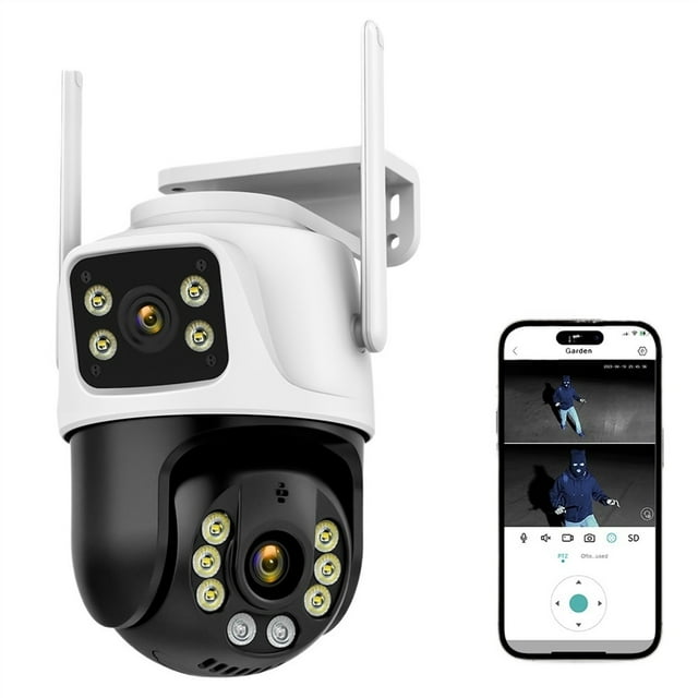 Security camera, Dual Screen Camera Waterproof Securiy Protectio 8MP 4K ... Security camera, Dual Screen Camera Waterproof Securiy Protectio 8MP 4K ...