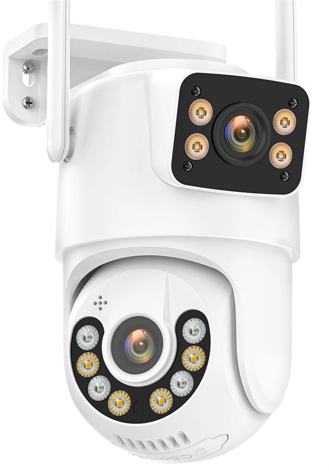 security camera， Outdoor IP Camera 8MP 4K HD Security CCTV Camera Dual Screen Ai Human Detection ...