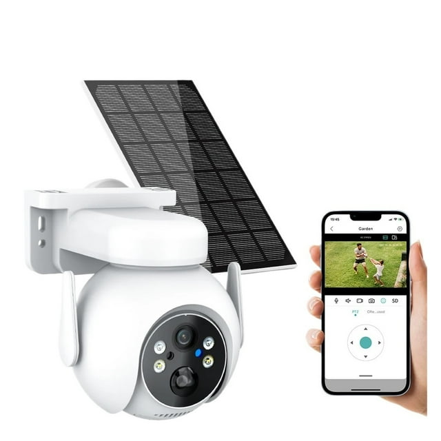 Security camera， Solar Camera Remote Access AI Detection 4MP 4X Digital ...