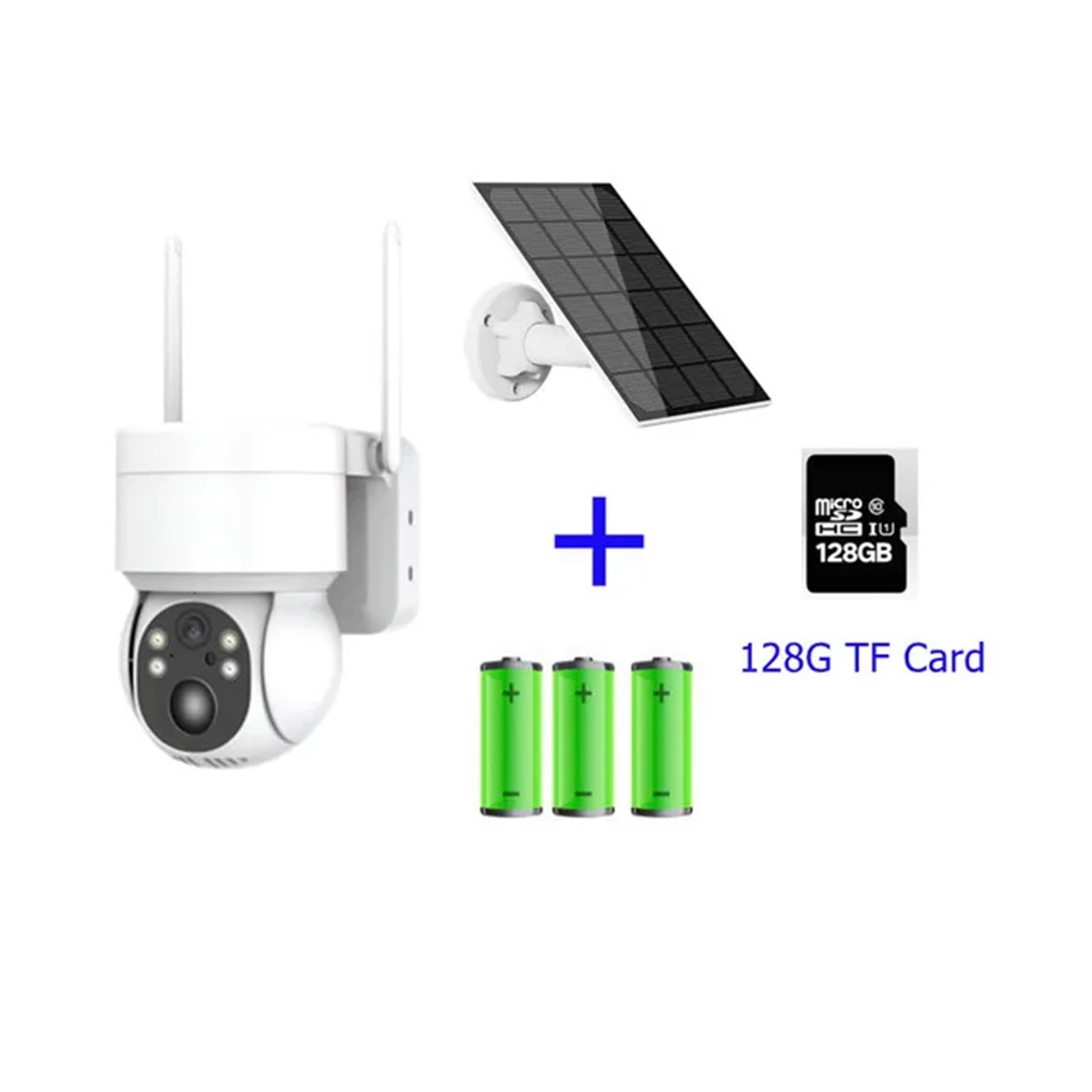 Security camera， Solar PTZ Camera 4MP Wireless Solar CCTV Security ...
