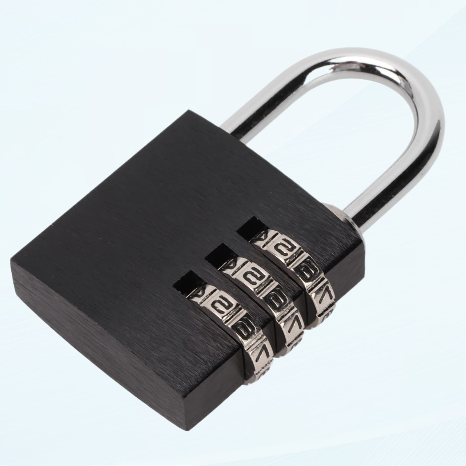 Security padlock, combination lock, digital outdoor padlock, 3-digit ...
