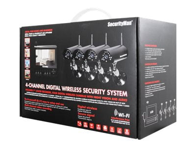 SecurityMan DigiLCDDVR4 - Monitor + DVR + camera(s) - wireless - 7" LCD ...